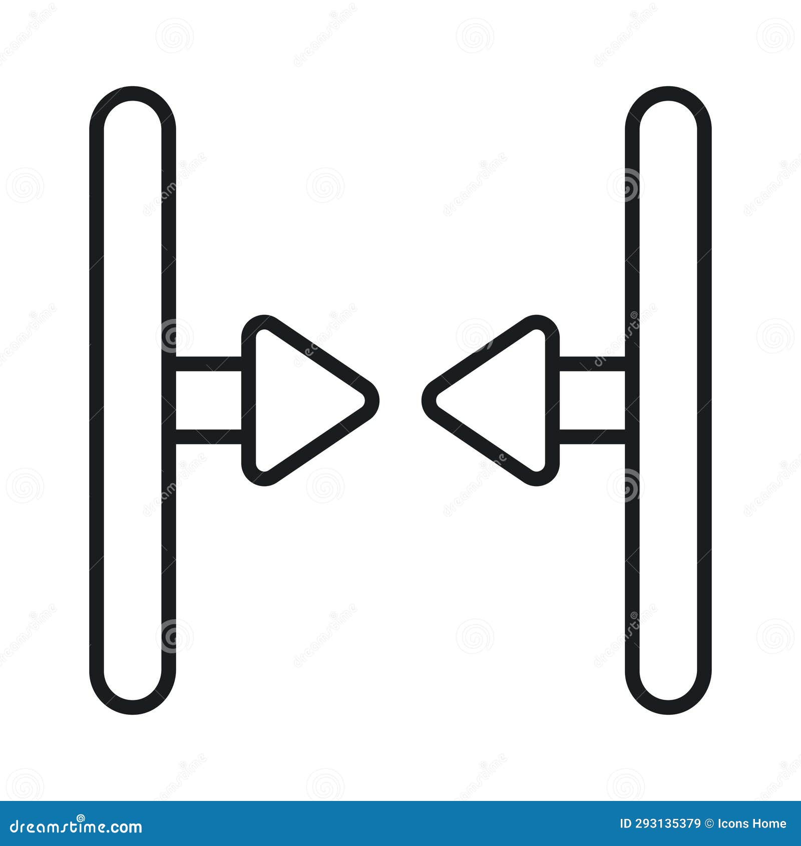 Shrink Arrow Vector Design, Ready To Use Icon Stock Illustration ...