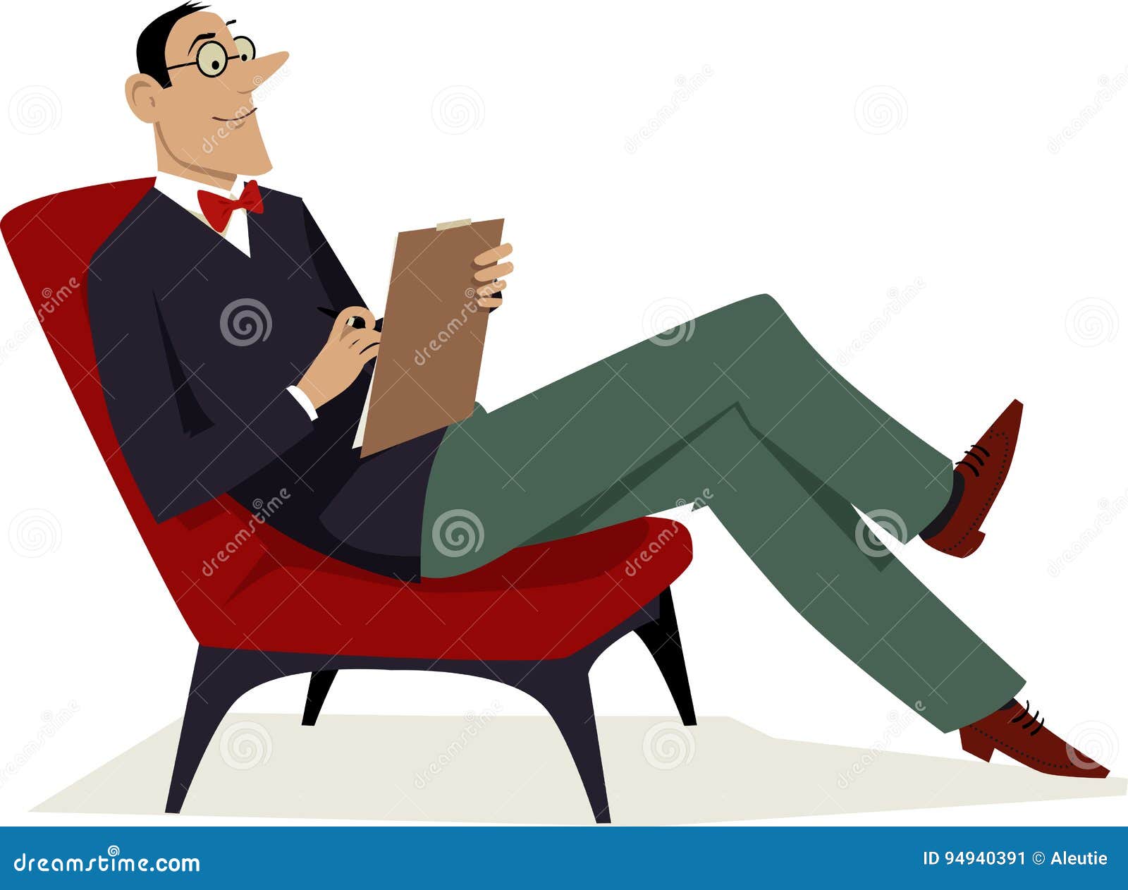 Shrink stock vector. Illustration of stress, therapy - 94940391