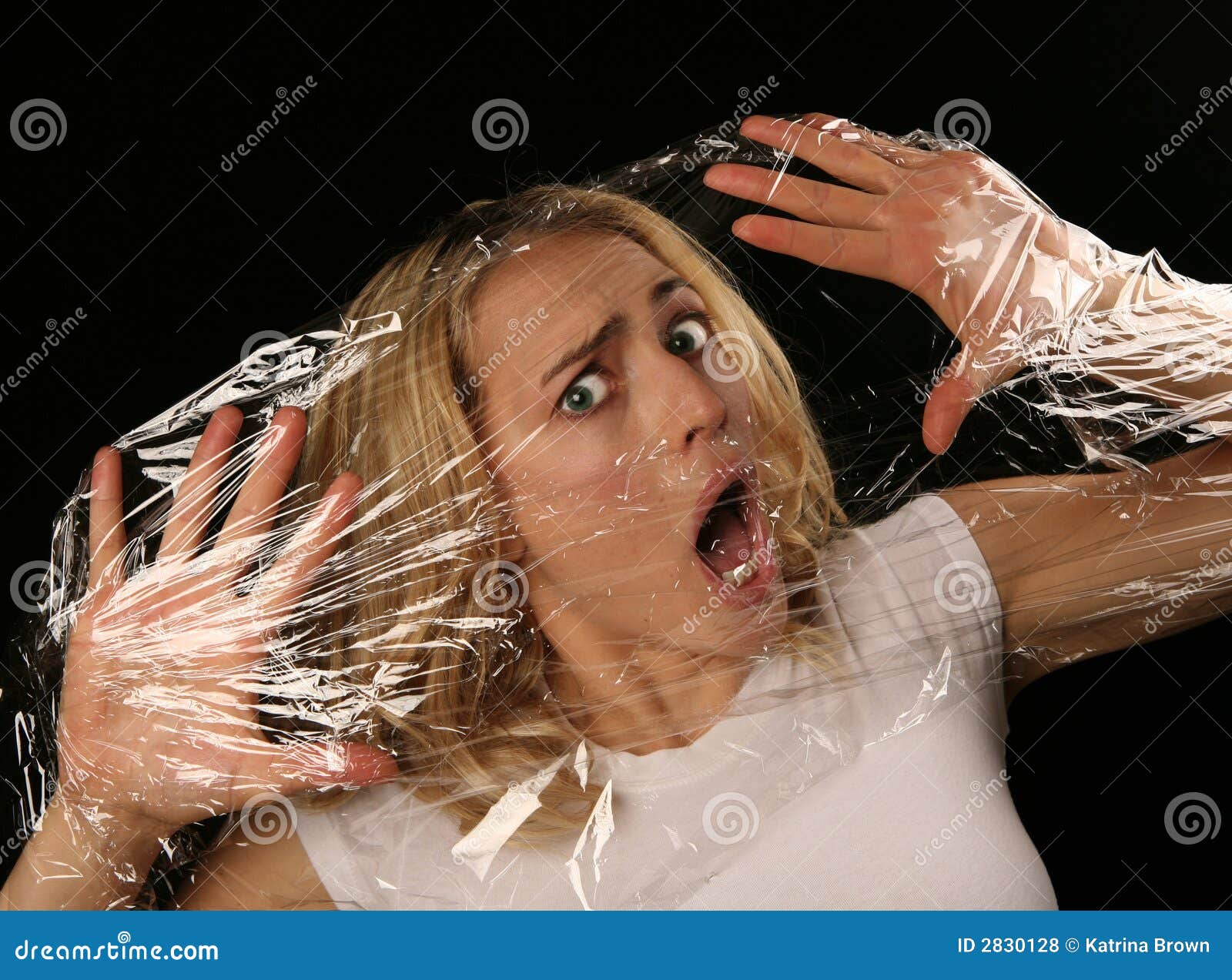 Shrink Wrapped stock photo. Image of wrap, bound, eyelashes - 2830128