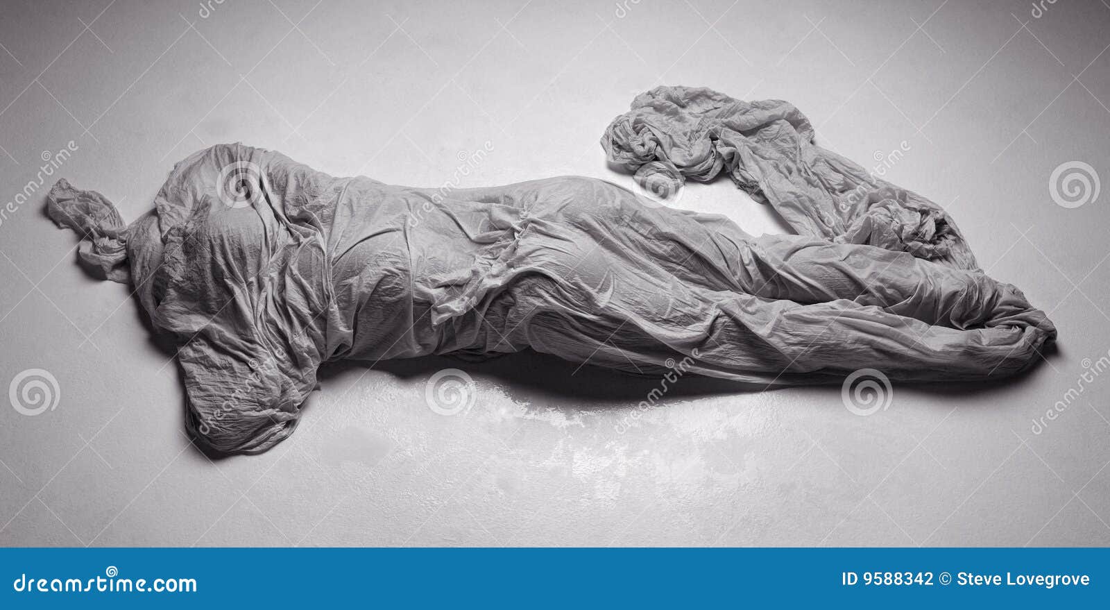 Shrouded Woman stock photo. Image of cloth, mysterious - 9588342