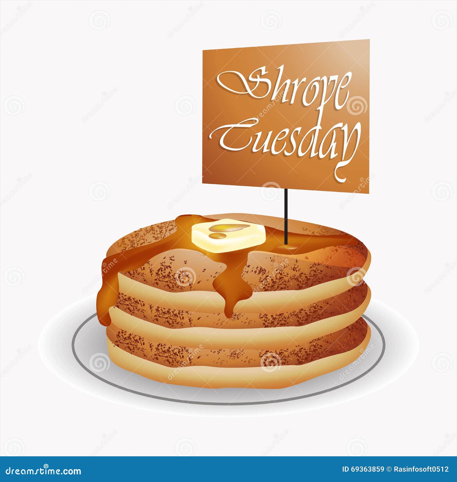 Shrove Tuesday Abstract stock illustration. Illustration of delicious ...