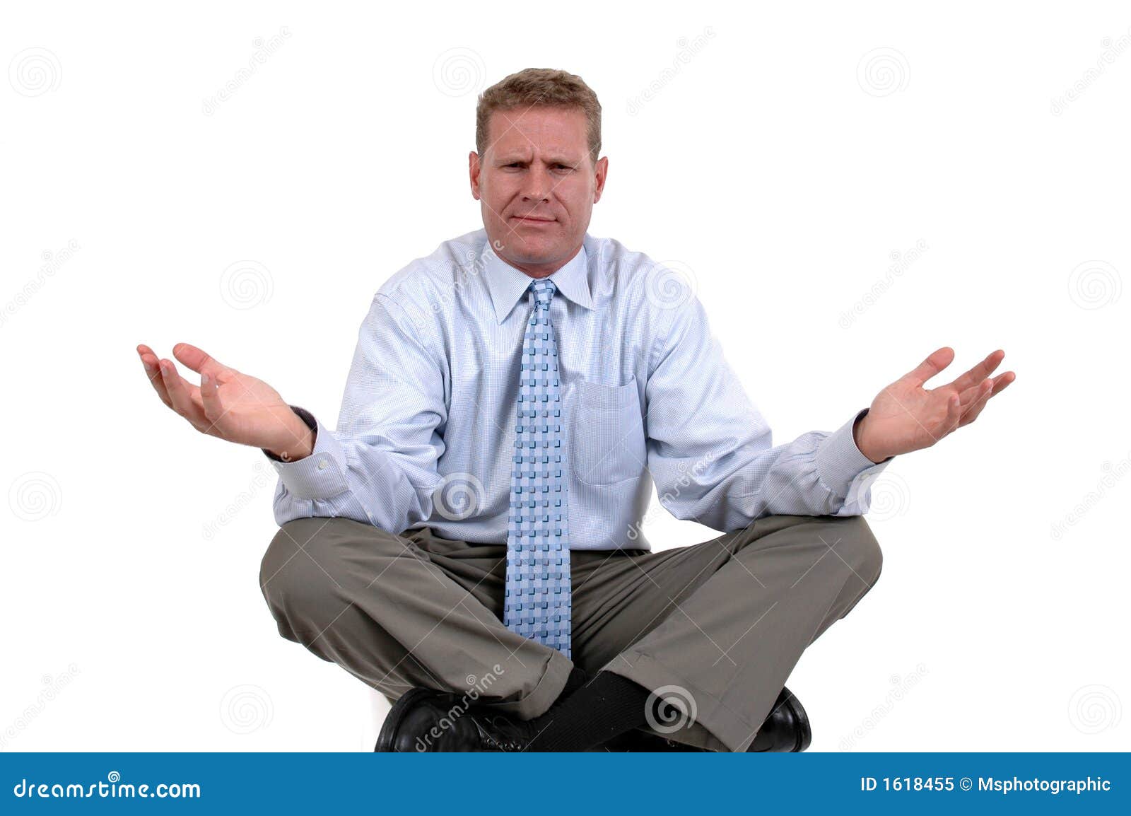 Shrug stock image. Image of isolated, sitting, businessman - 1618455