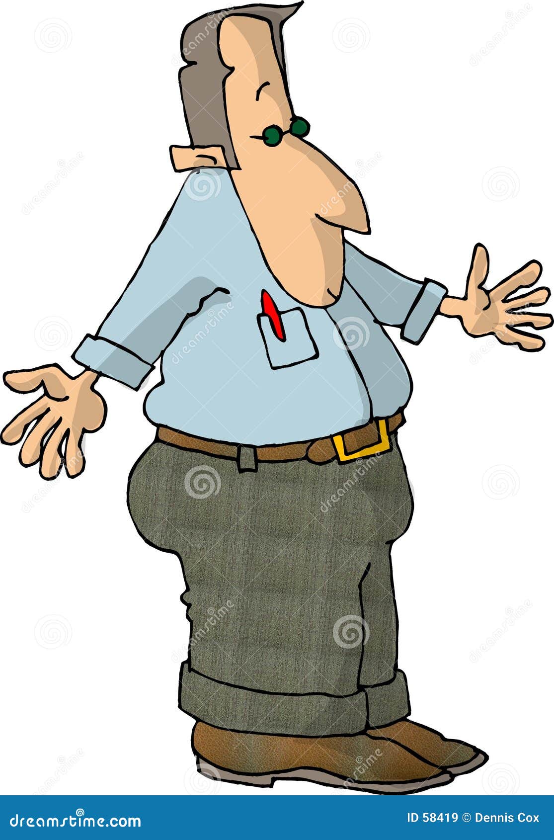 Shrug stock illustration. Illustration of funny, expression - 58419