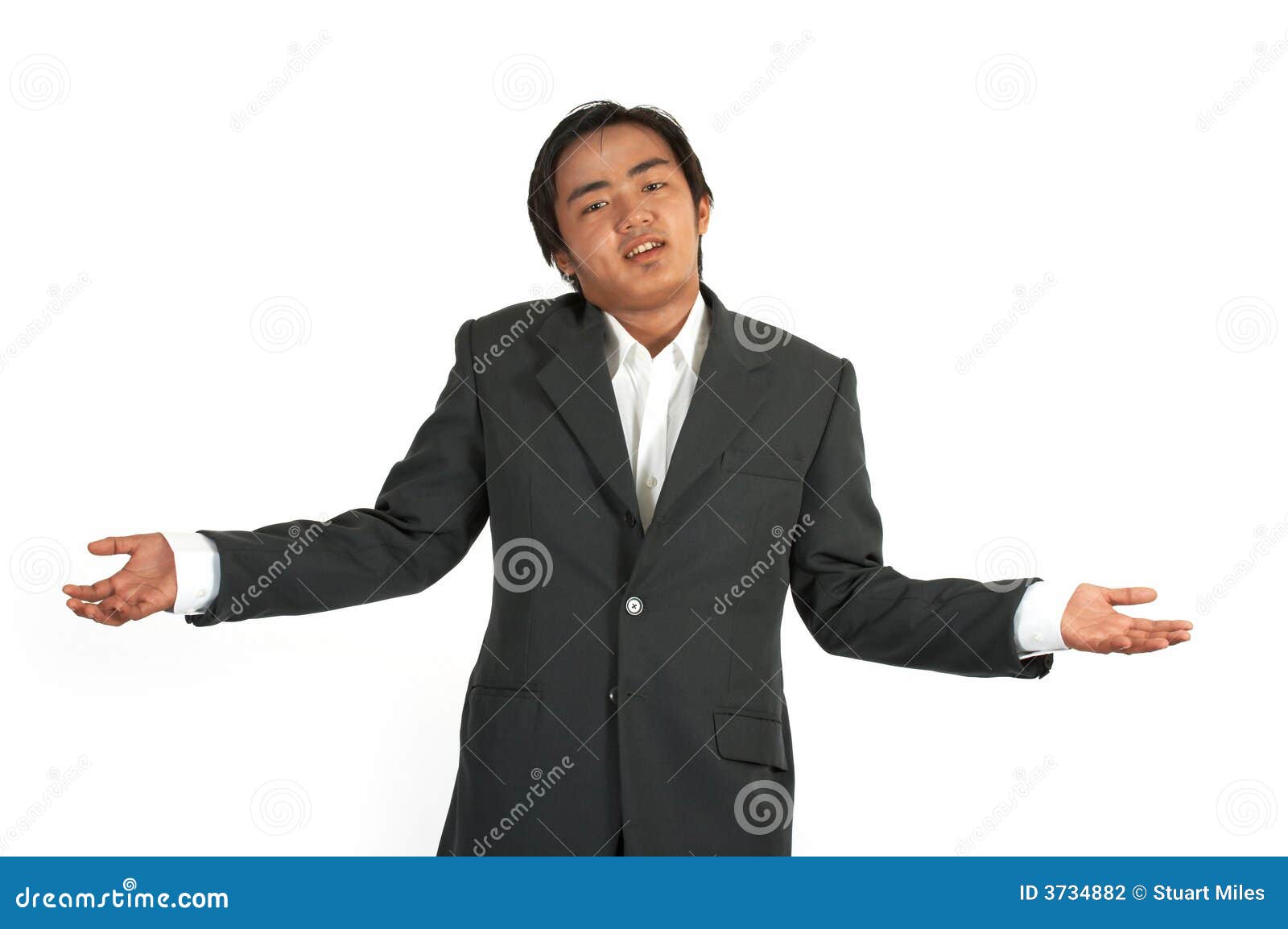 Shrugging stock photo. Image of casual, male, office, employee - 3734882