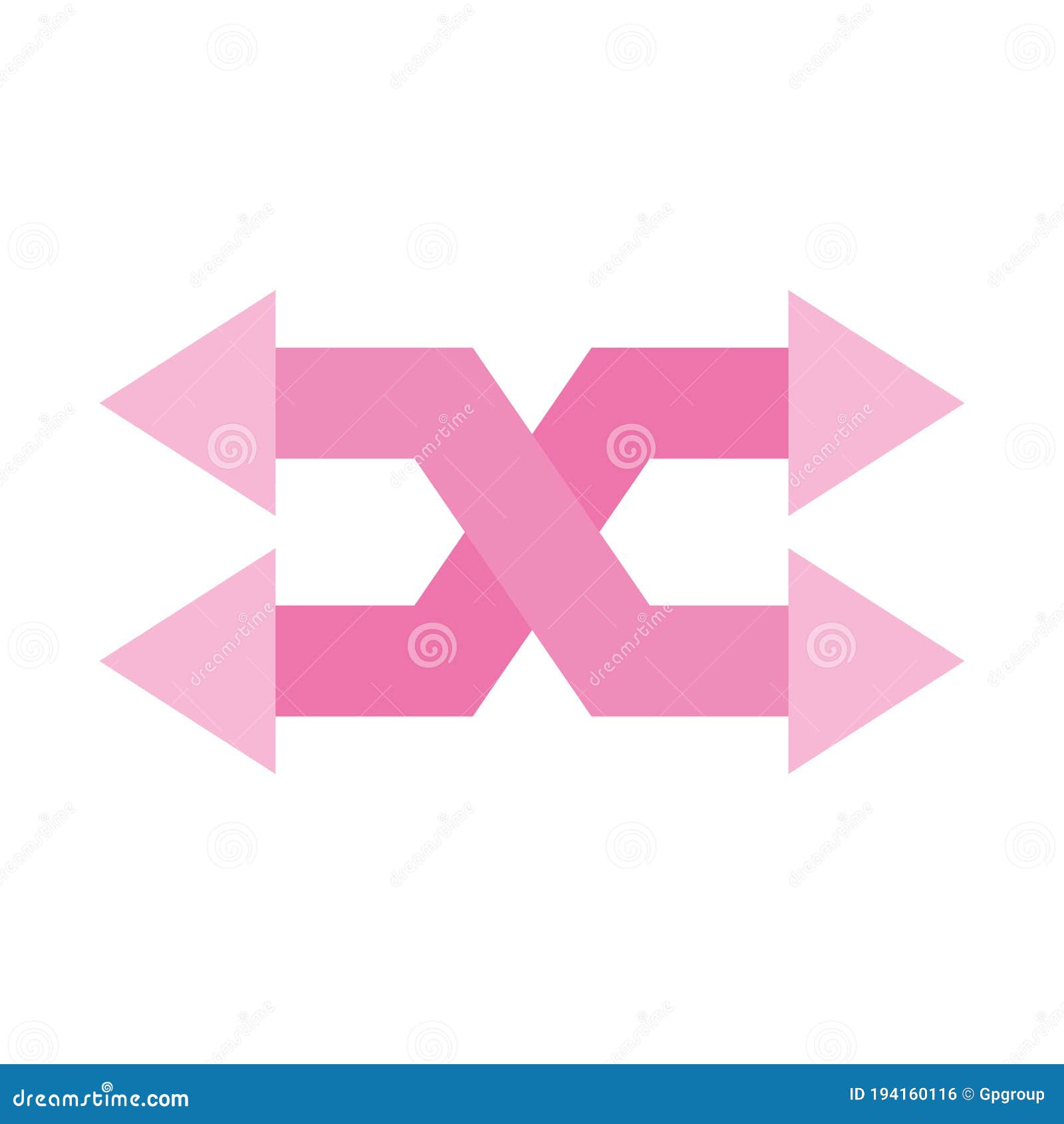 Shuffle Arrow Flat Style Icon Vector Design Stock Vector - Illustration ...