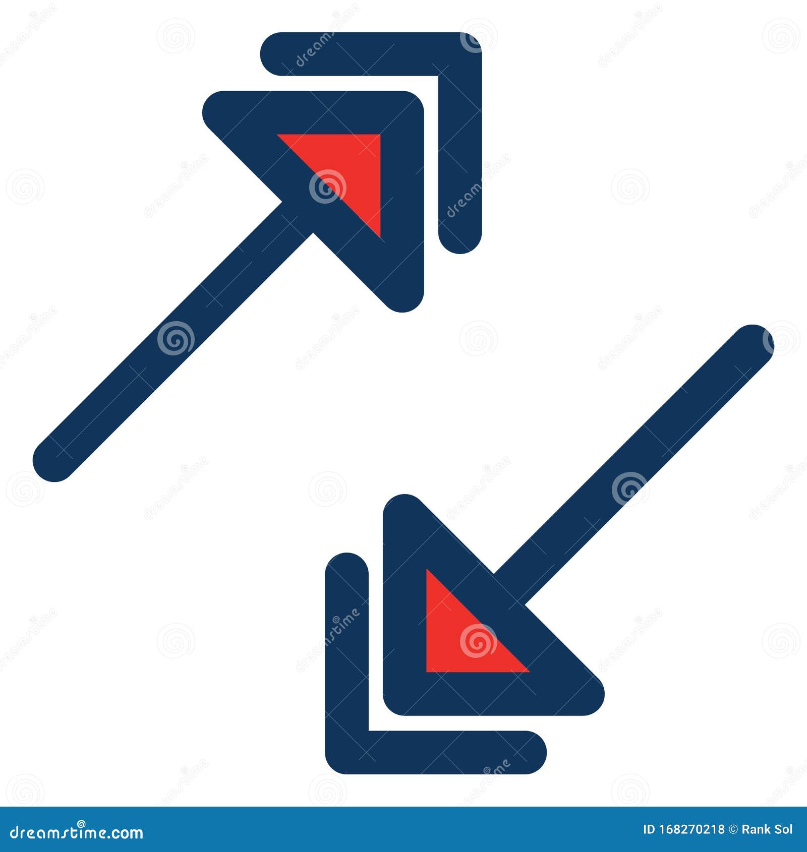 Shuffle Arrows, Intersecting Arrows Isolated Vector Icon Which Can Be ...