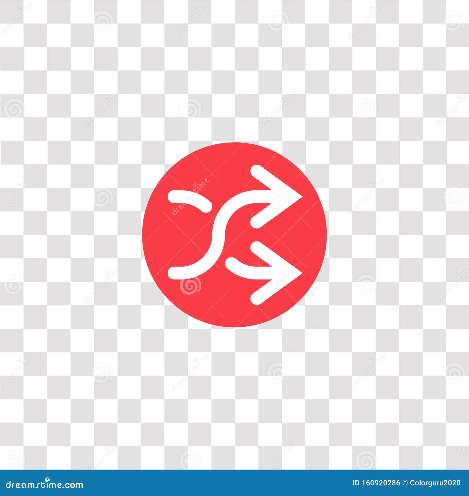 Shuffle Icon Sign and Symbol. Shuffle Color Icon for Website Design and ...
