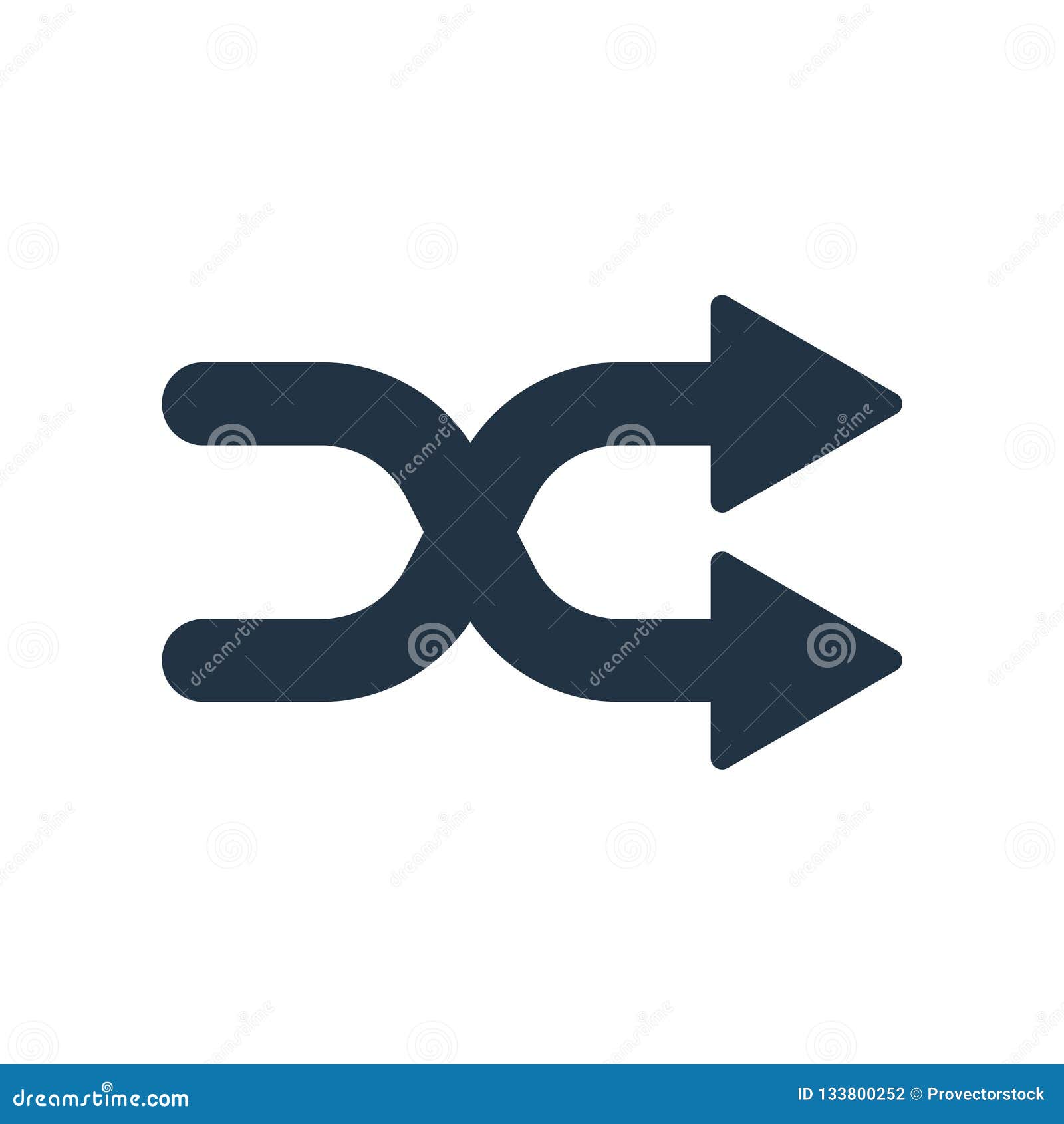 Shuffle Icon Vector Isolated on White Background, Shuffle Sign Stock ...