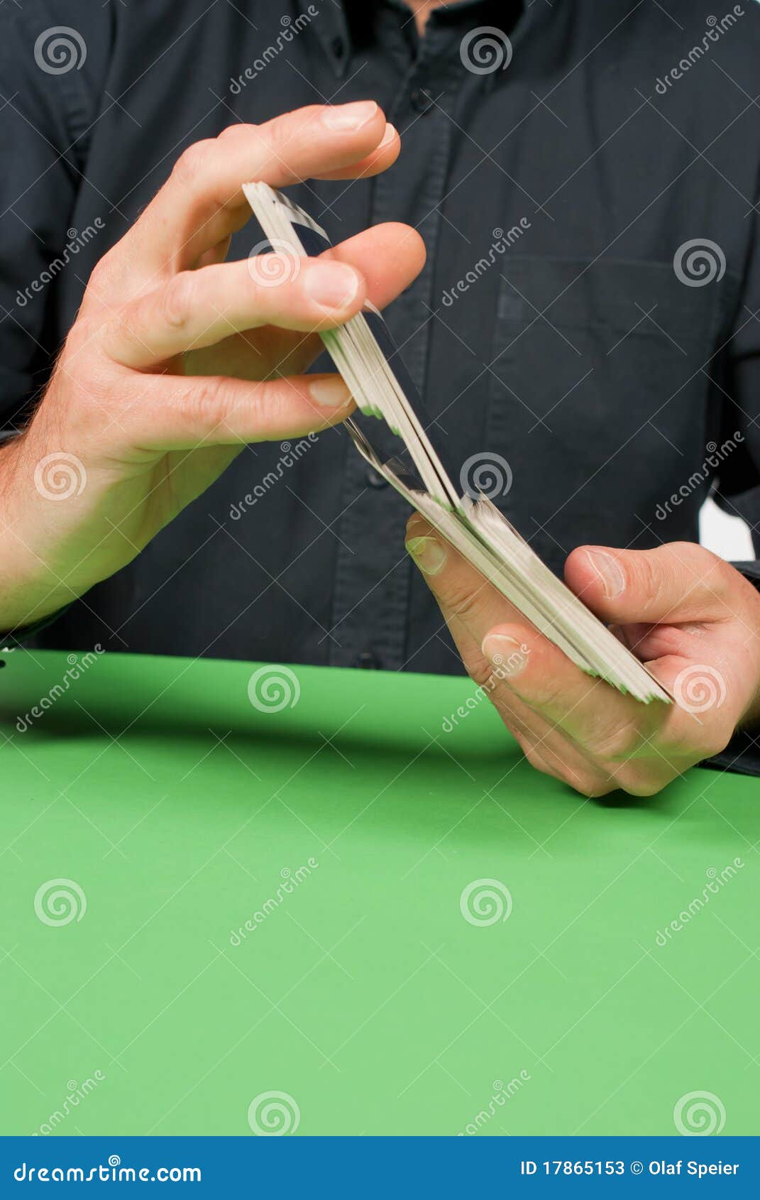 Shuffling cards stock image. Image of gambling, skilled - 17865153