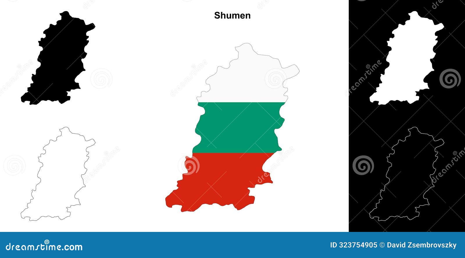 Shumen outline map stock illustration. Illustration of provinces ...