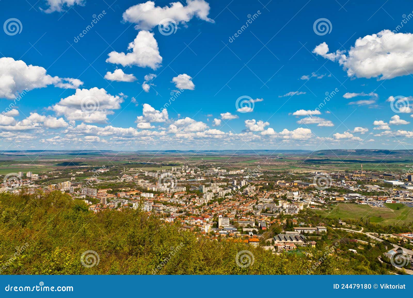 Shumen viewed from high stock photo. Image of views, view - 24479180