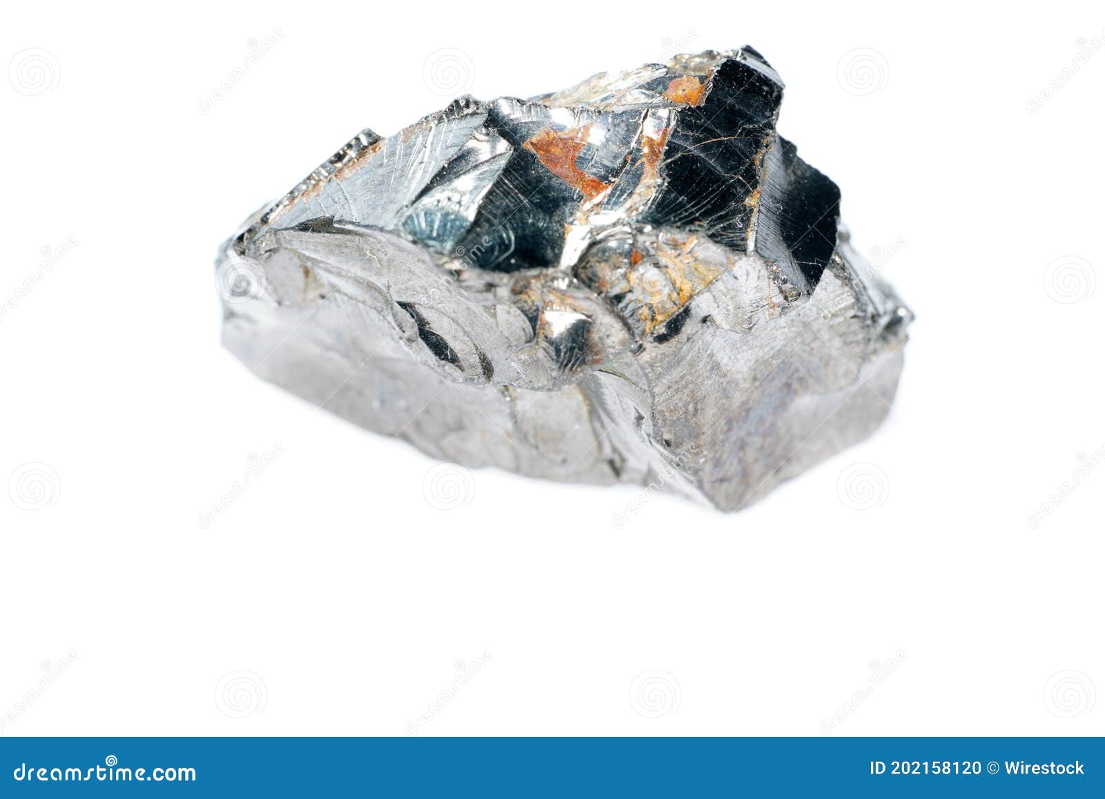 Shungite Healing Stone Isolated on a White Background Stock Photo ...