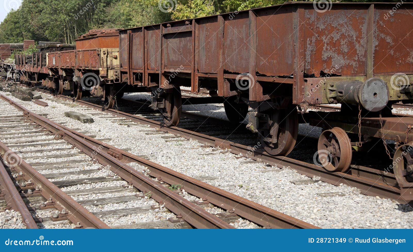 A Shunting Area Filled with Old and Worn Old Railway Carriages Stock ...
