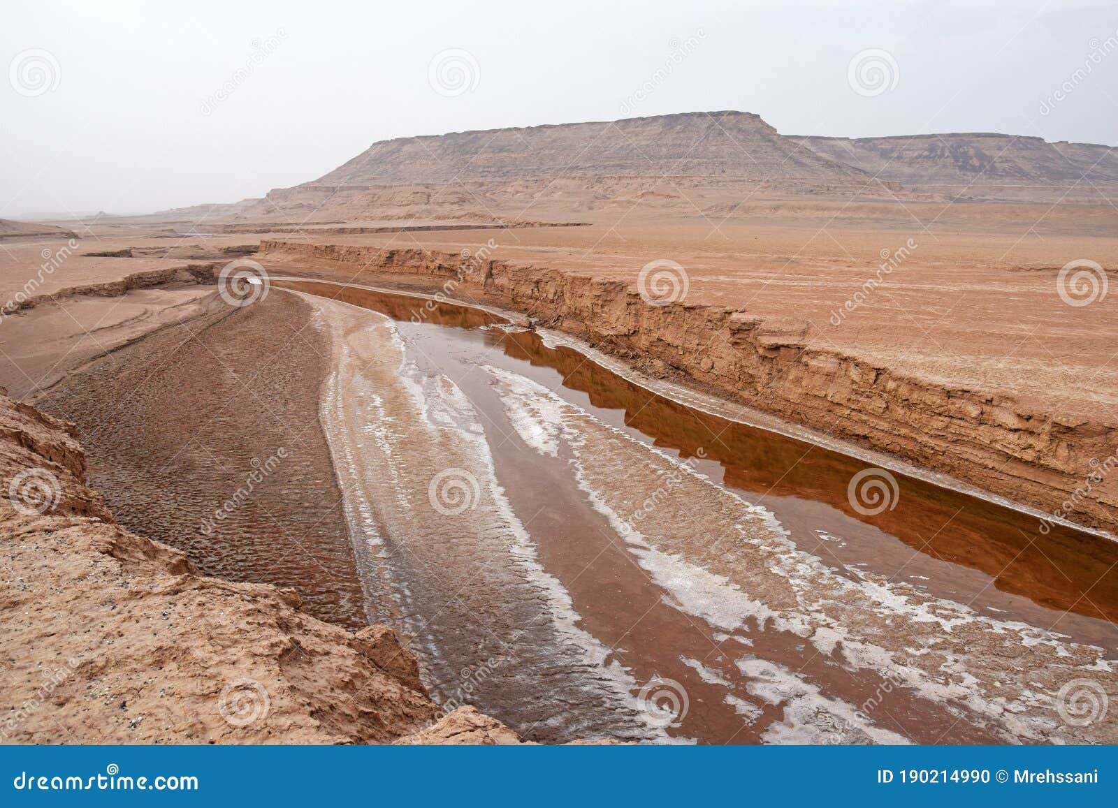 Landscape of Shur River in Lut Desert , Kerman , Iran Stock Photo ...