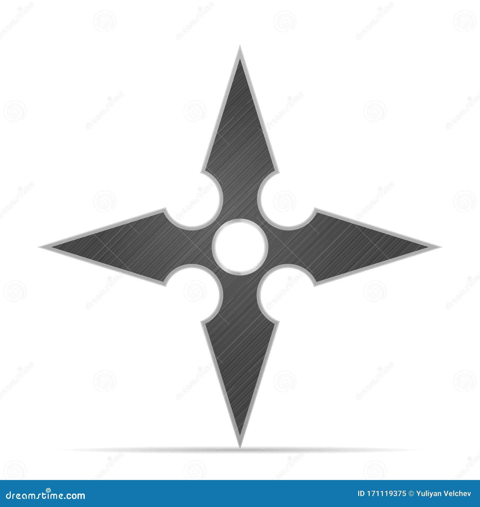 Shuriken stock vector. Illustration of shape, japanese - 171119375
