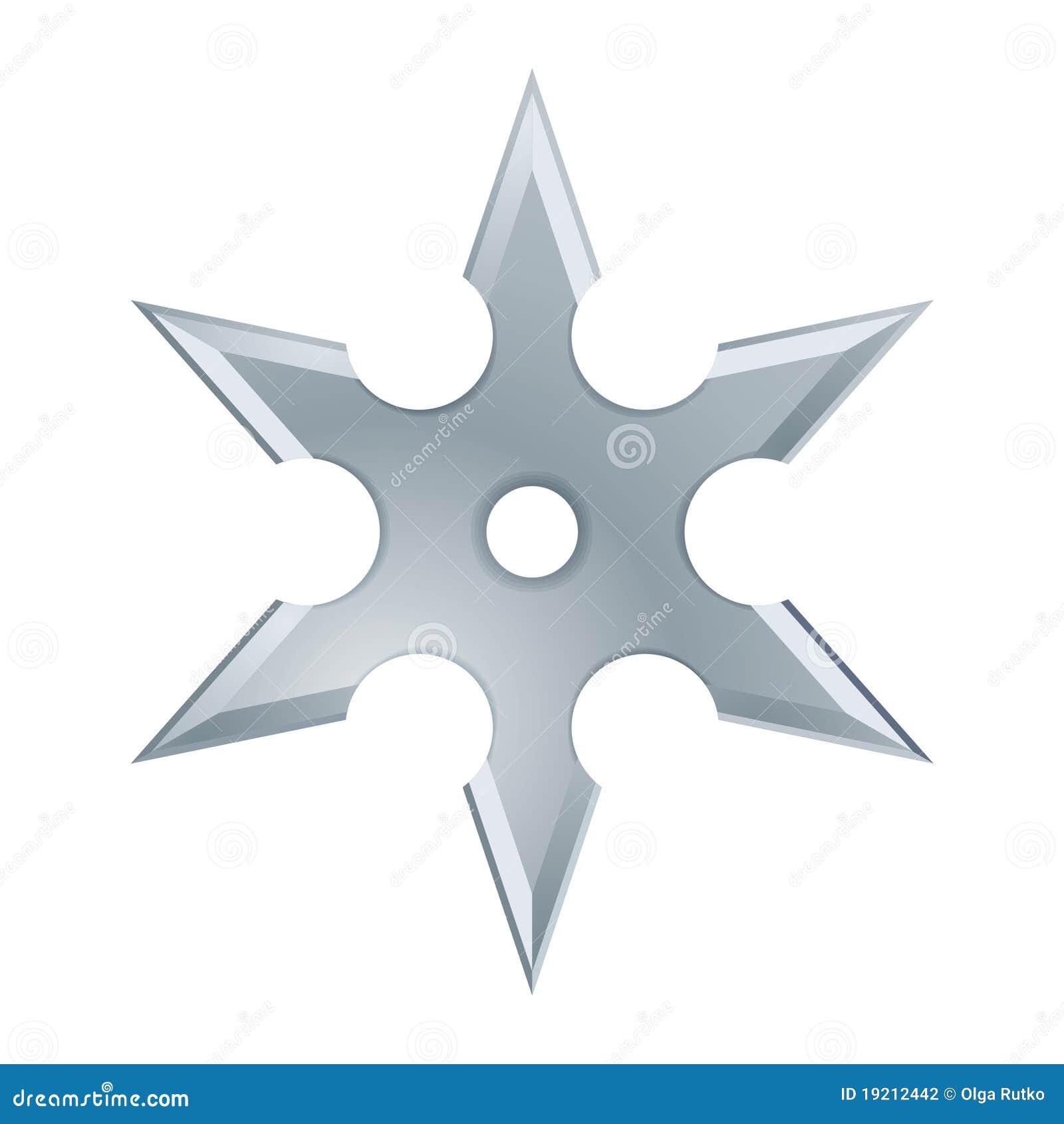 Shuriken Vector stock vector. Illustration of metal, sport - 19212442