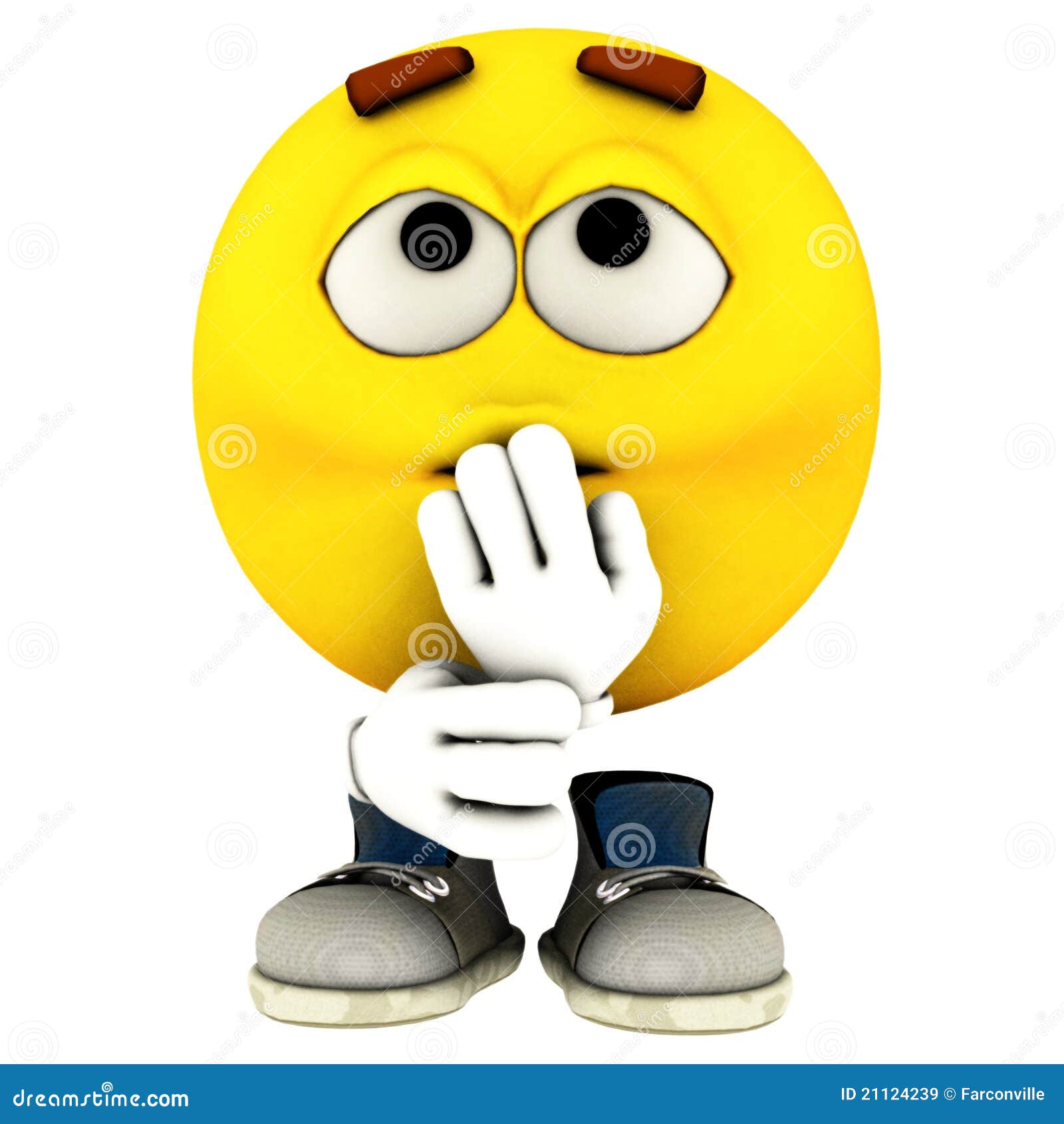 Shush stock illustration. Illustration of funny, lovable - 21124239