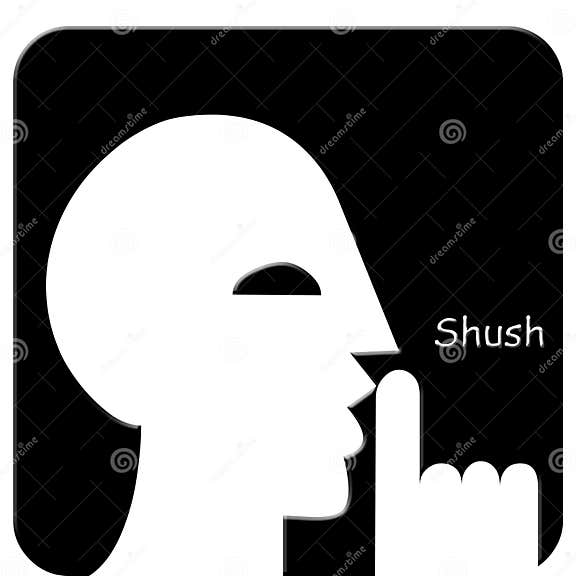 Shush illustration stock illustration. Illustration of shush - 38196101