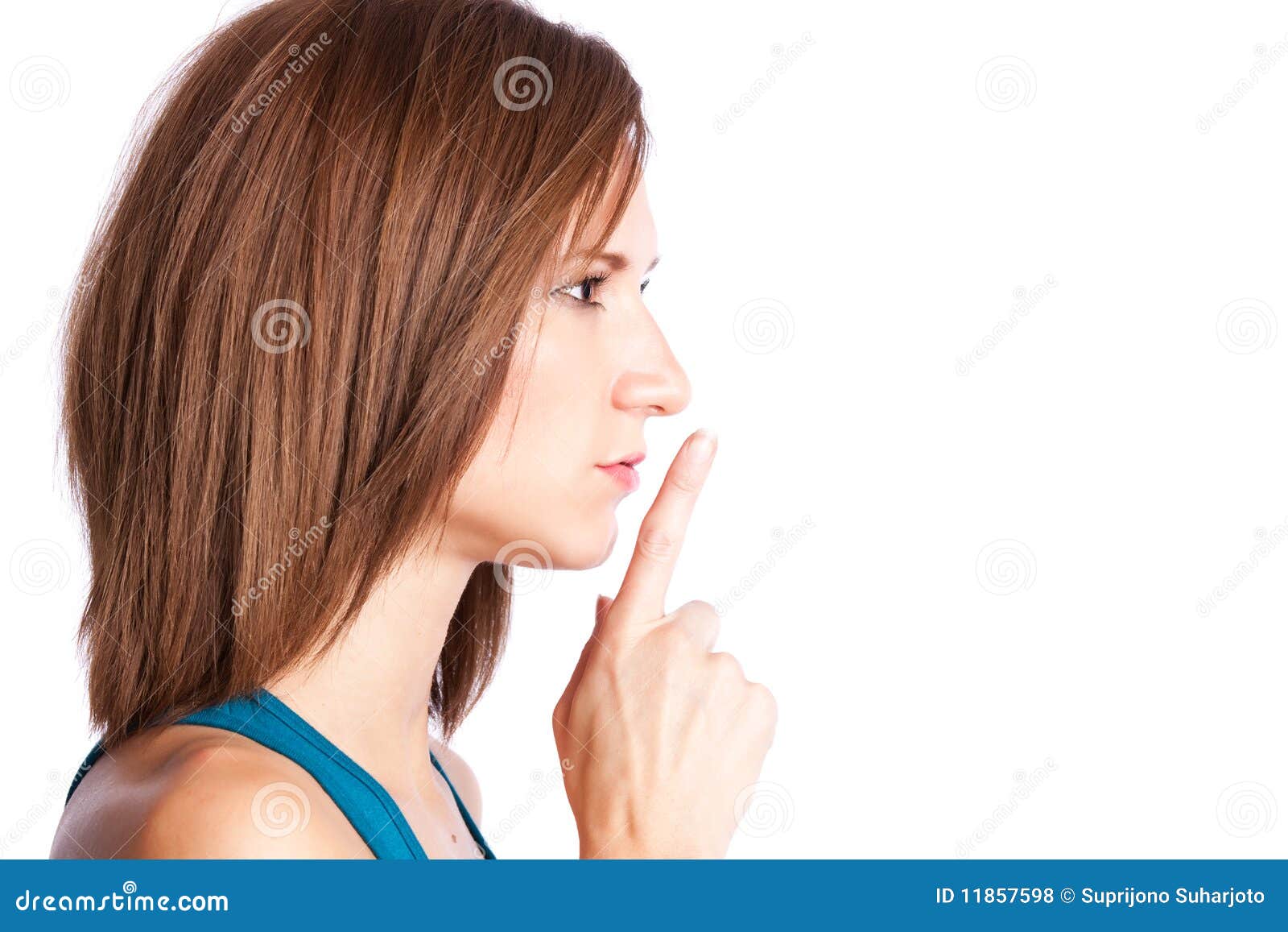 Shush woman stock photo. Image of pretty, lady, beautiful - 11857598