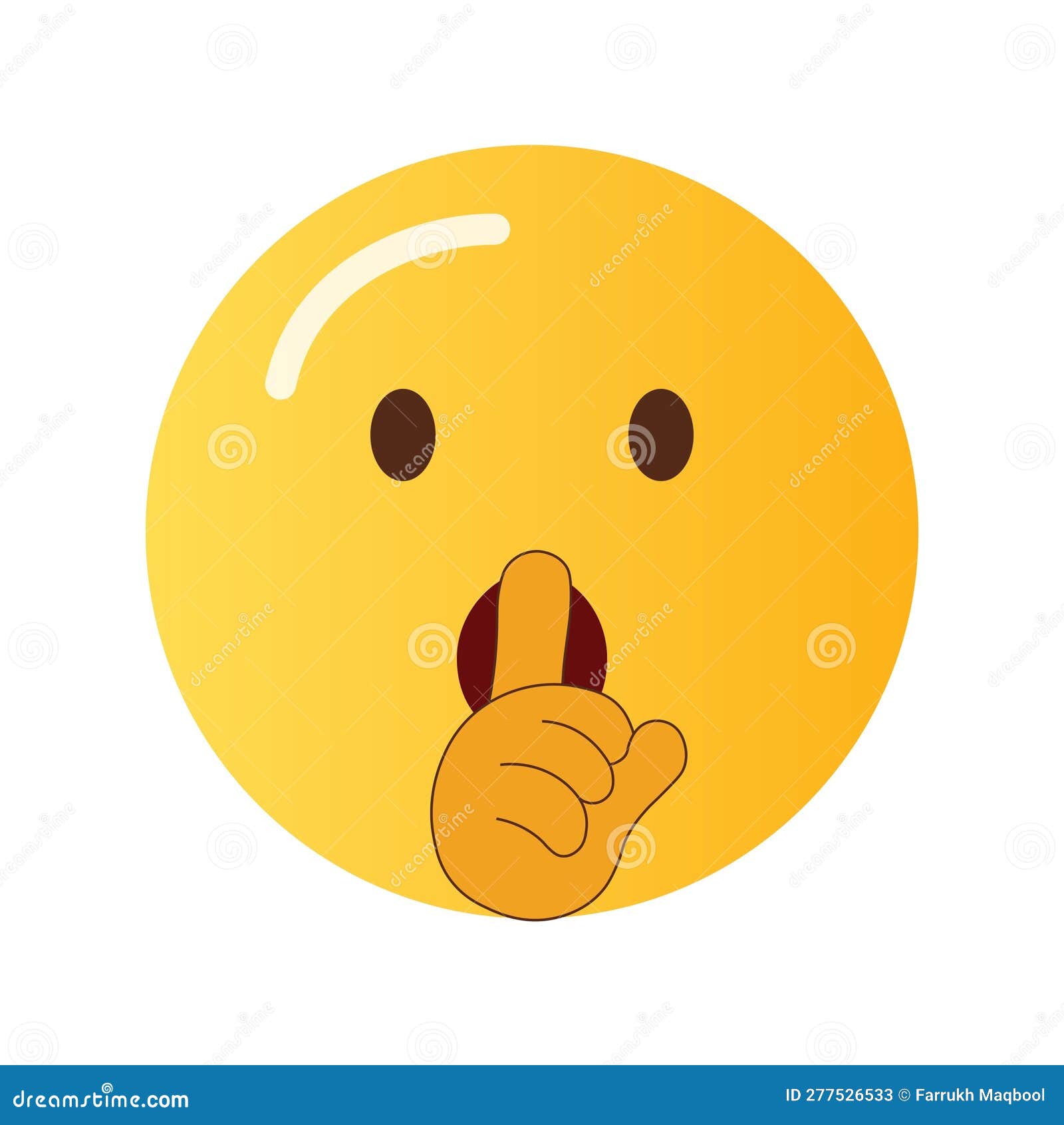 Shushing Face Icon Vector Image. Suitable for Mobile Apps, Web Apps and ...
