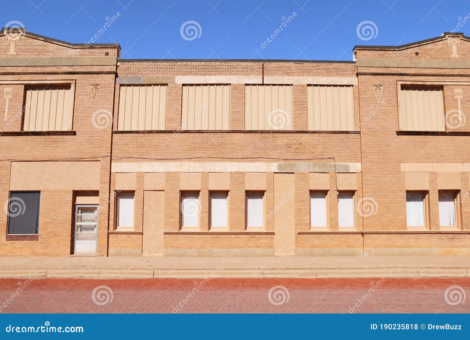 Shut Closed Abandoned Factory Warehouse Office Building Stock Photo ...