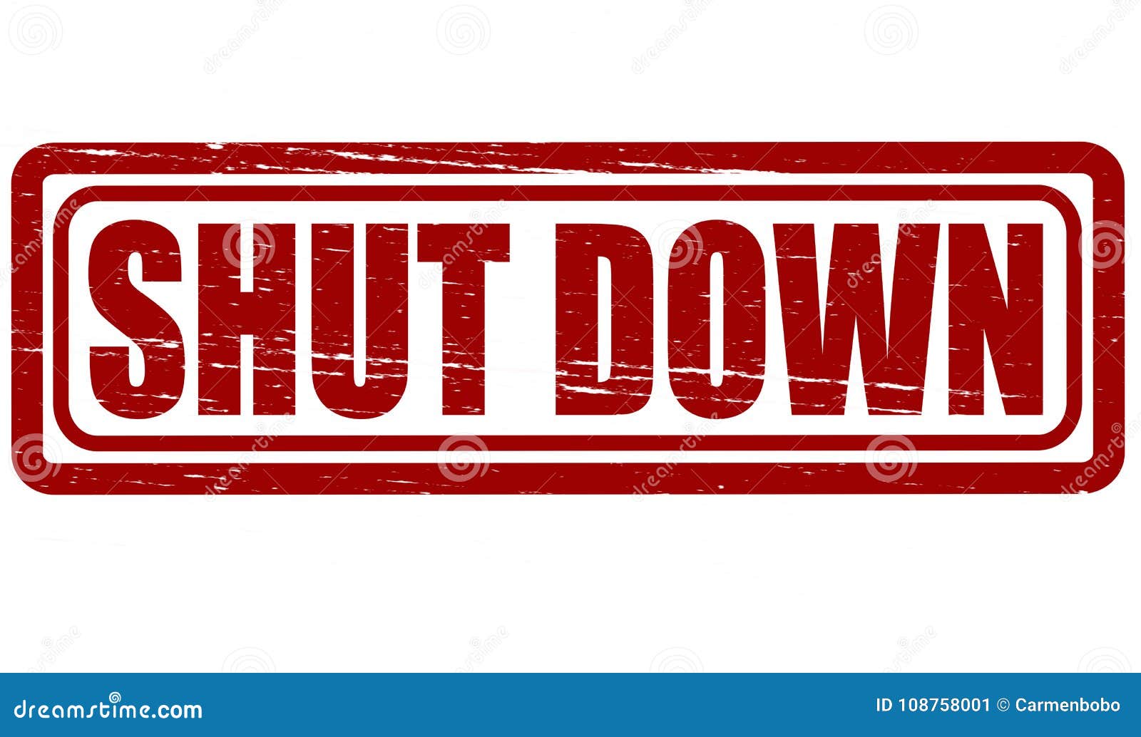 Shut down stock illustration. Illustration of shutdown - 108758001 Shut down stock illustration. Illustration of shutdown - 108758001