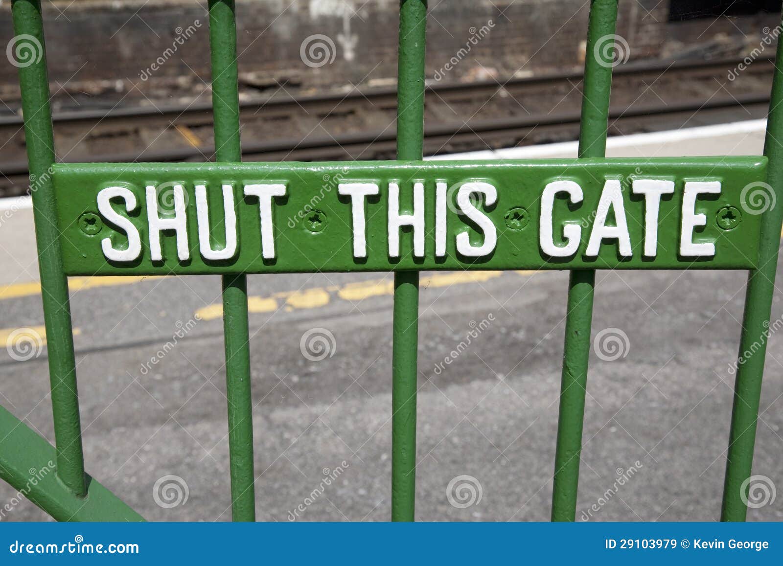 Shut this Gate Sign stock image. Image of close, sign - 29103979