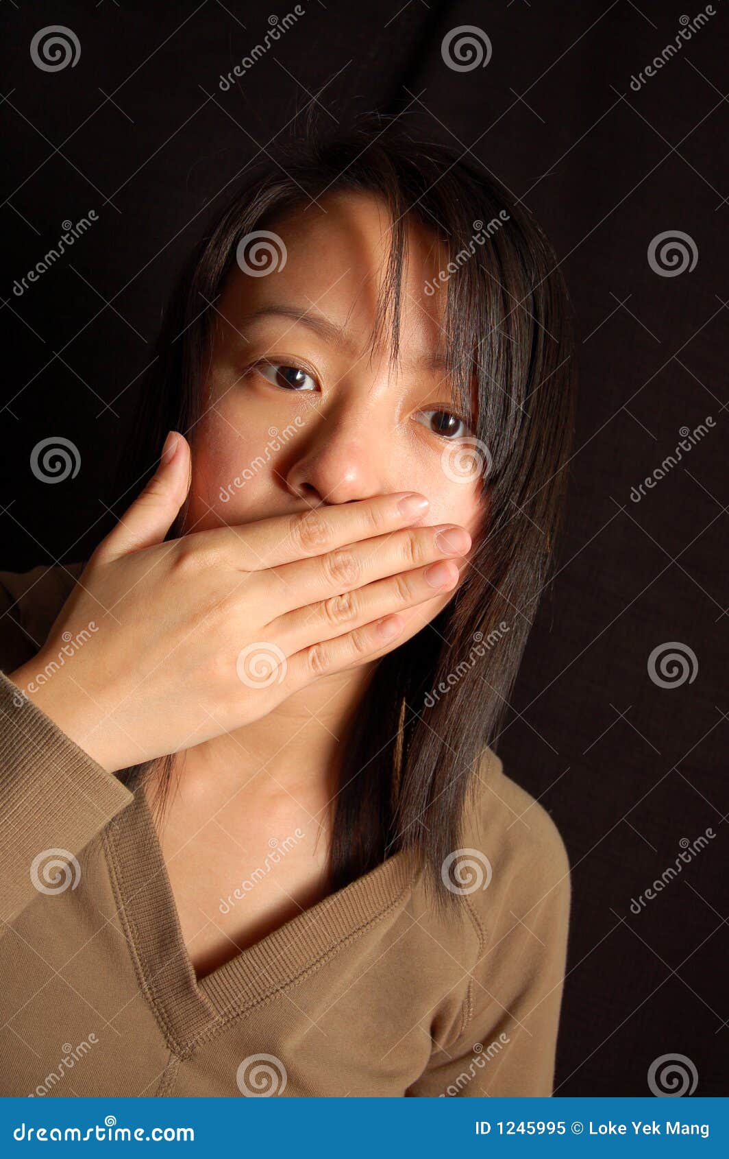 Shut up stock image. Image of shut, female, facial, girl - 1245995