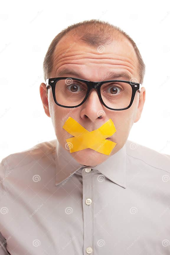 Shut up stock photo. Image of duct, photograph, people - 22371616