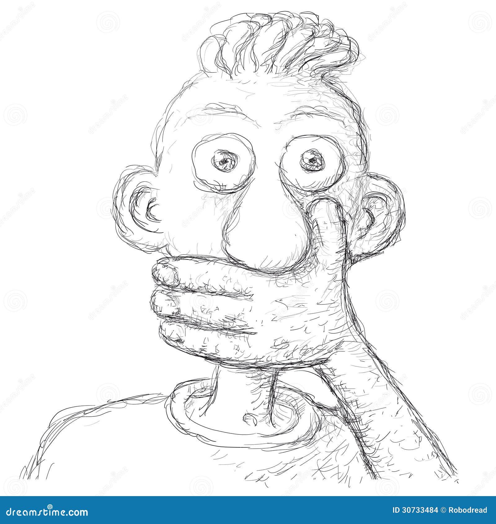 Shut up stock vector. Illustration of isolated, expressive - 30733484