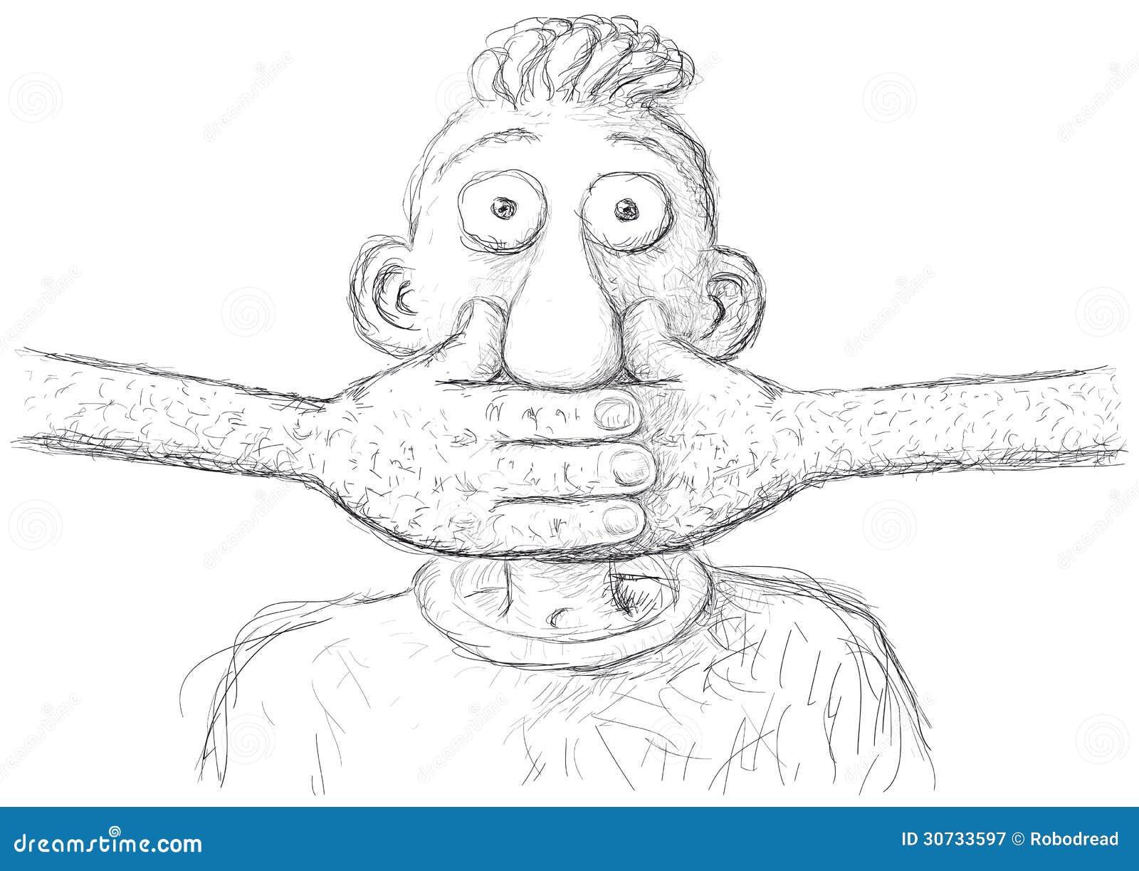 Shut up stock vector. Illustration of quiet, mean, secret - 30733597