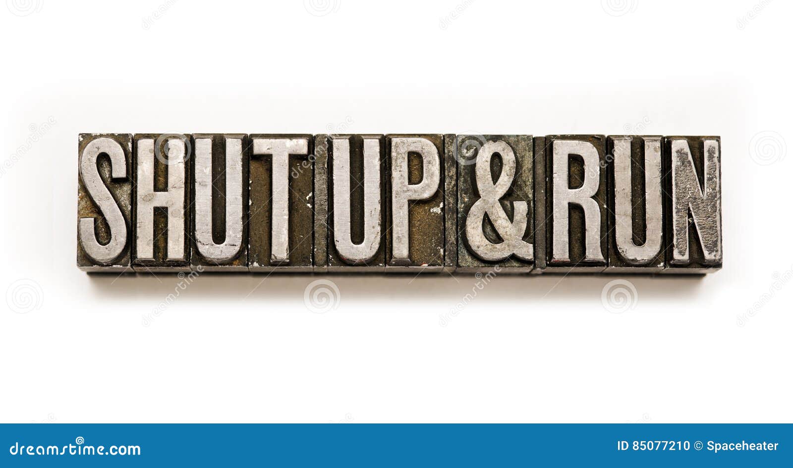 Shut up and run stock photo. Image of text, healthy, color - 85077210