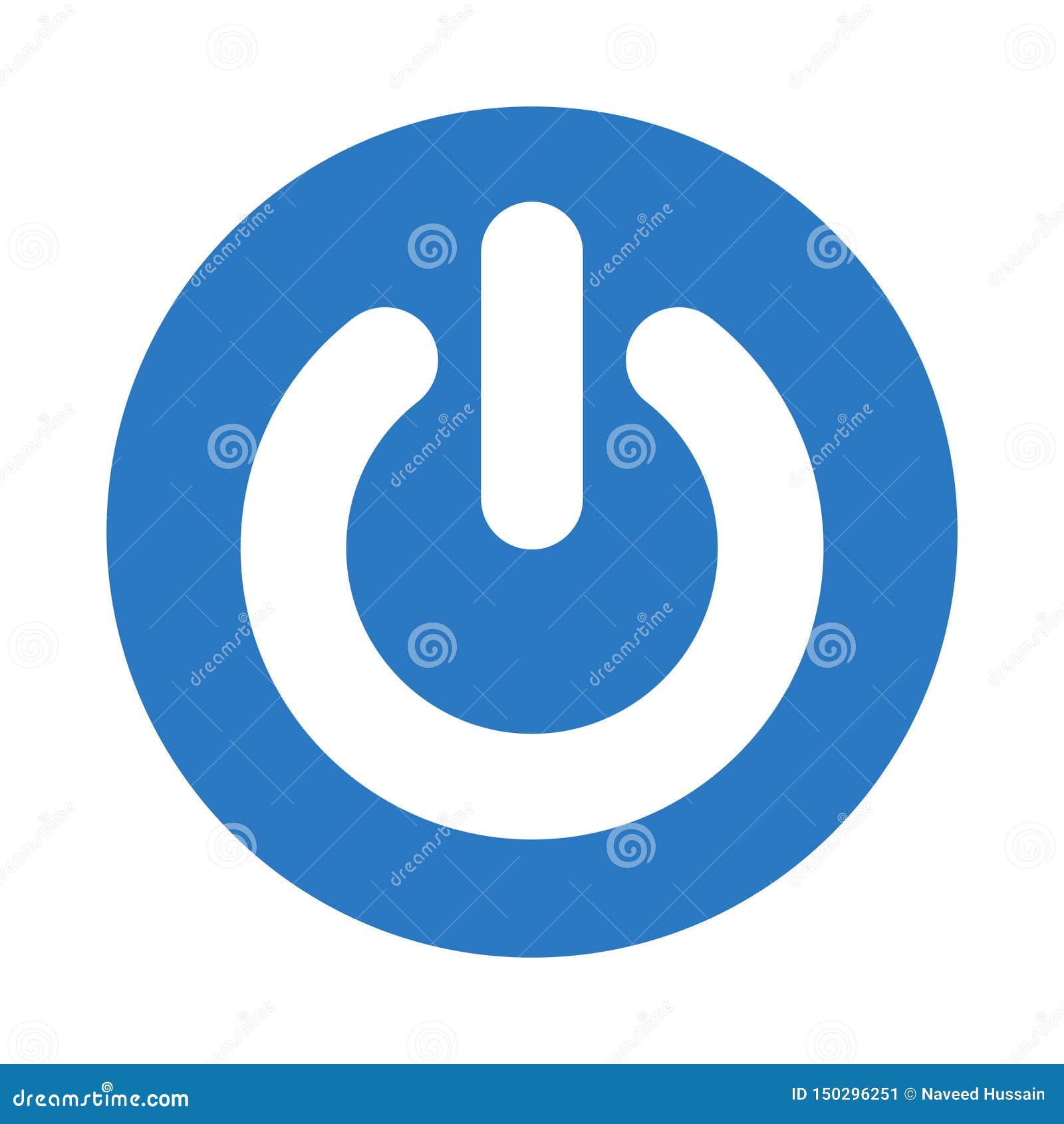Shutdown Glyph Color Vector Icon Stock Vector - Illustration of flat ...