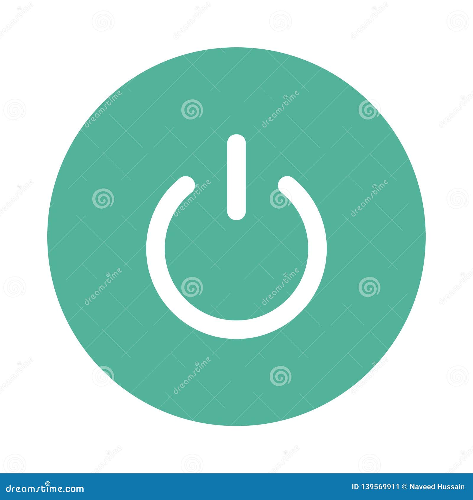 Shutdown Glyph Flat Vector Icon Stock Vector - Illustration of media ...