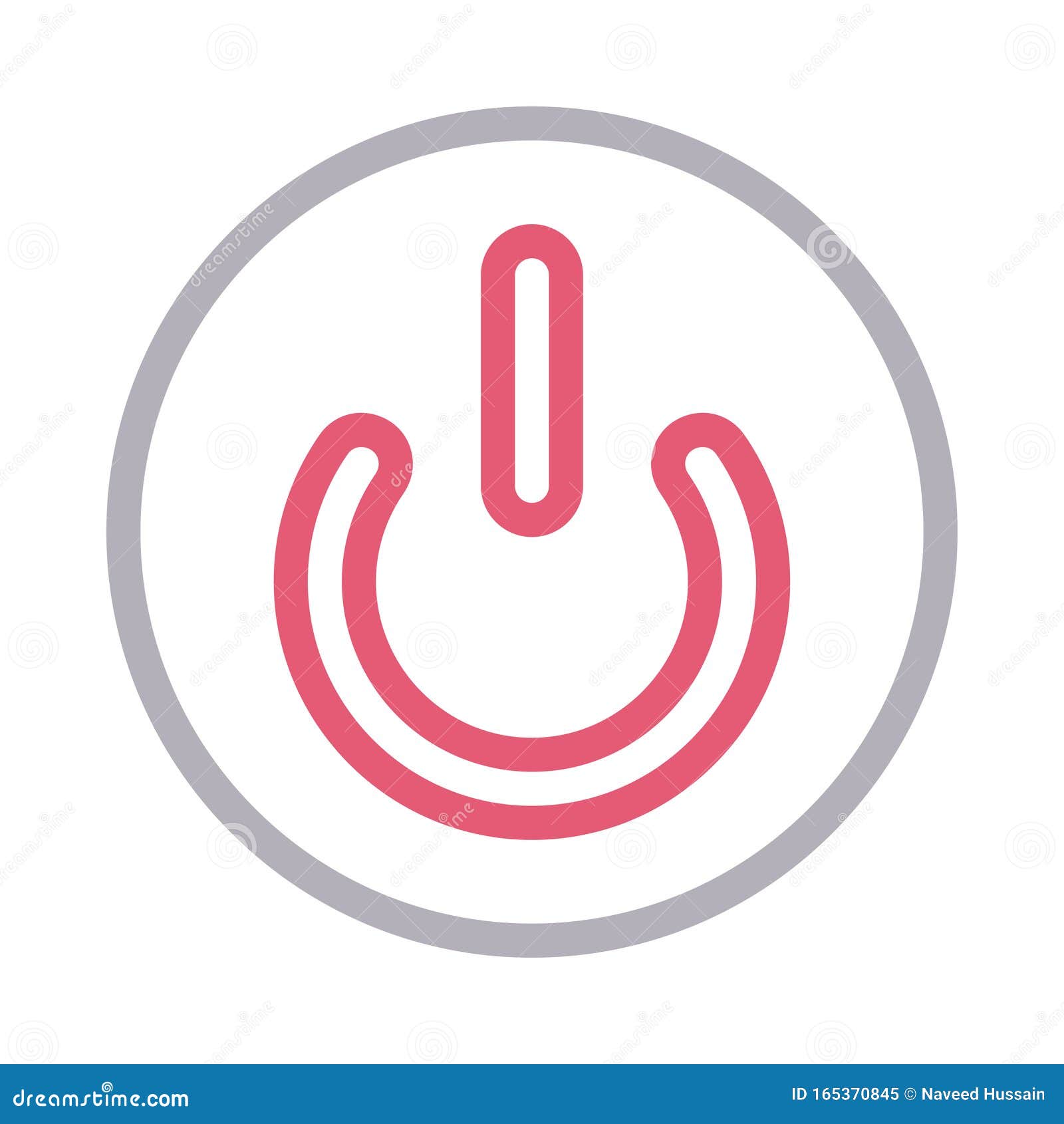 Shutdown Vector Color Line Icon Stock Vector - Illustration of ...