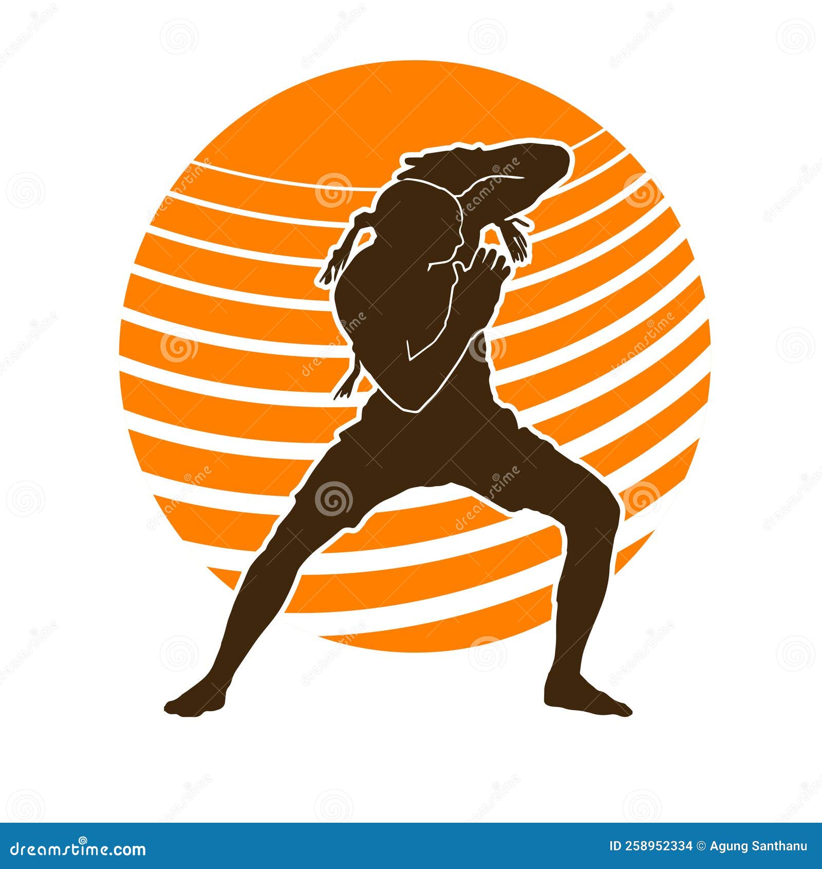 Silhouette MMA Fighter Boxing Logo Vector | CartoonDealer.com #251166543