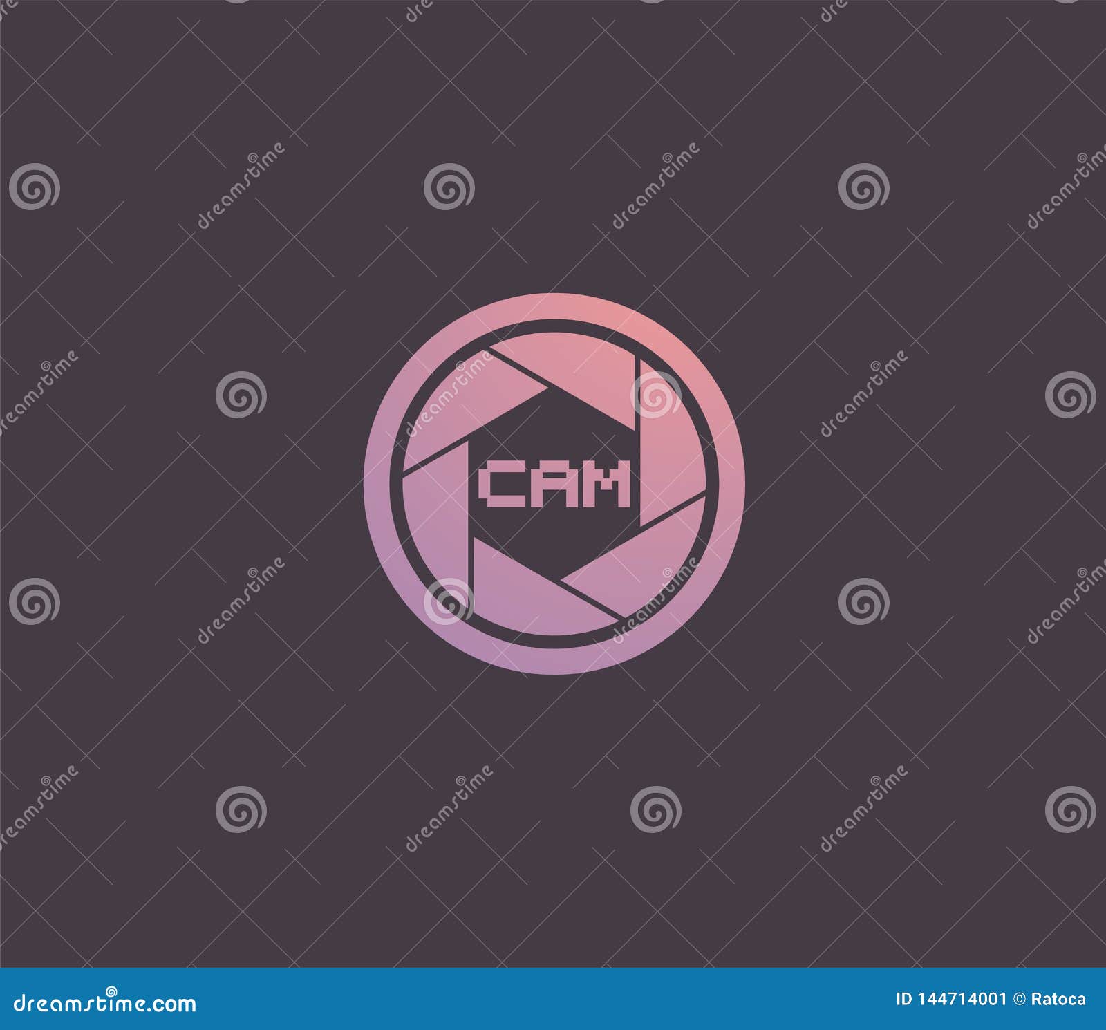 Shutter cam symbol stock vector. Illustration of design - 144714001