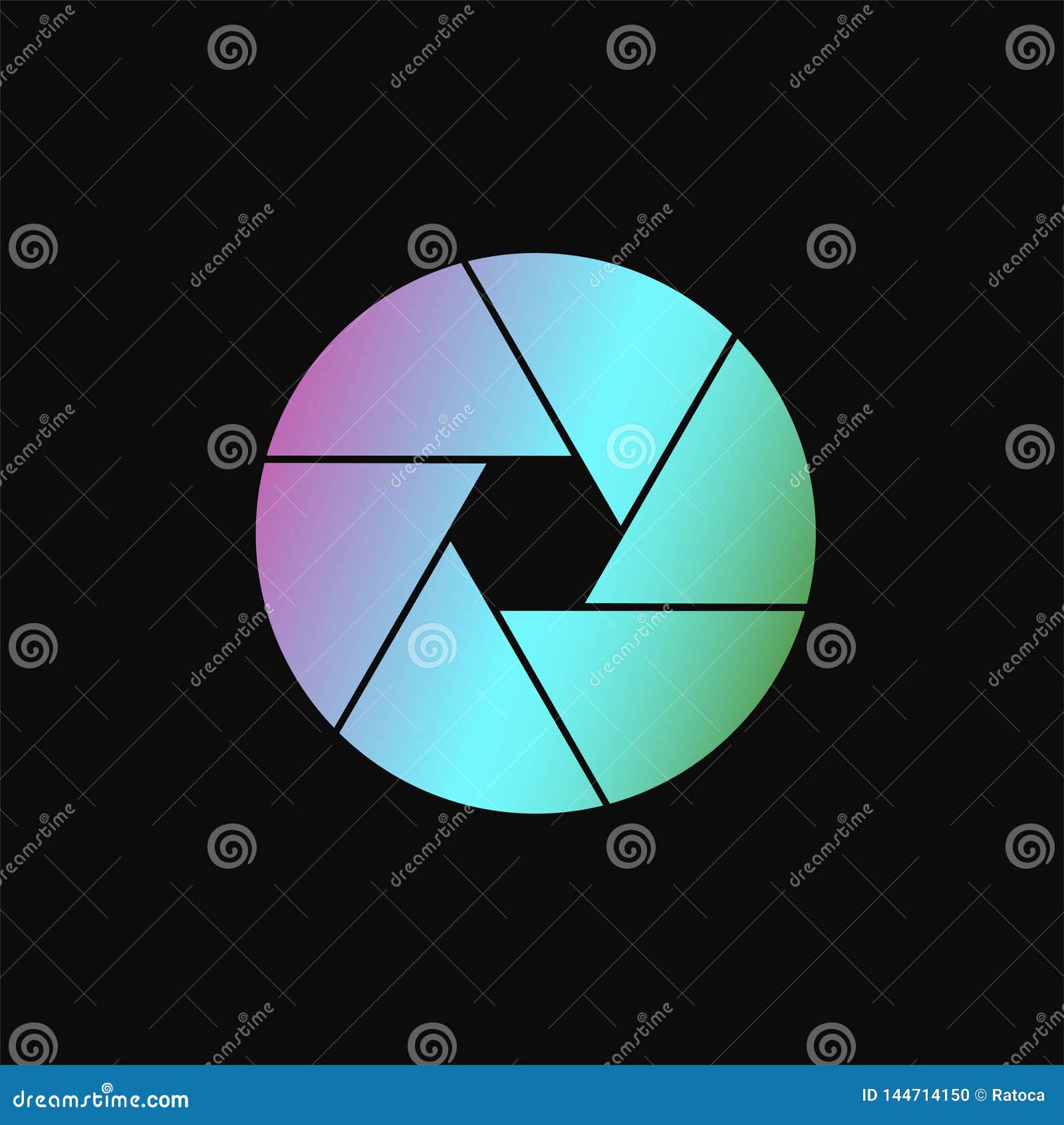 Shutter cam symbol stock vector. Illustration of vector - 144714150