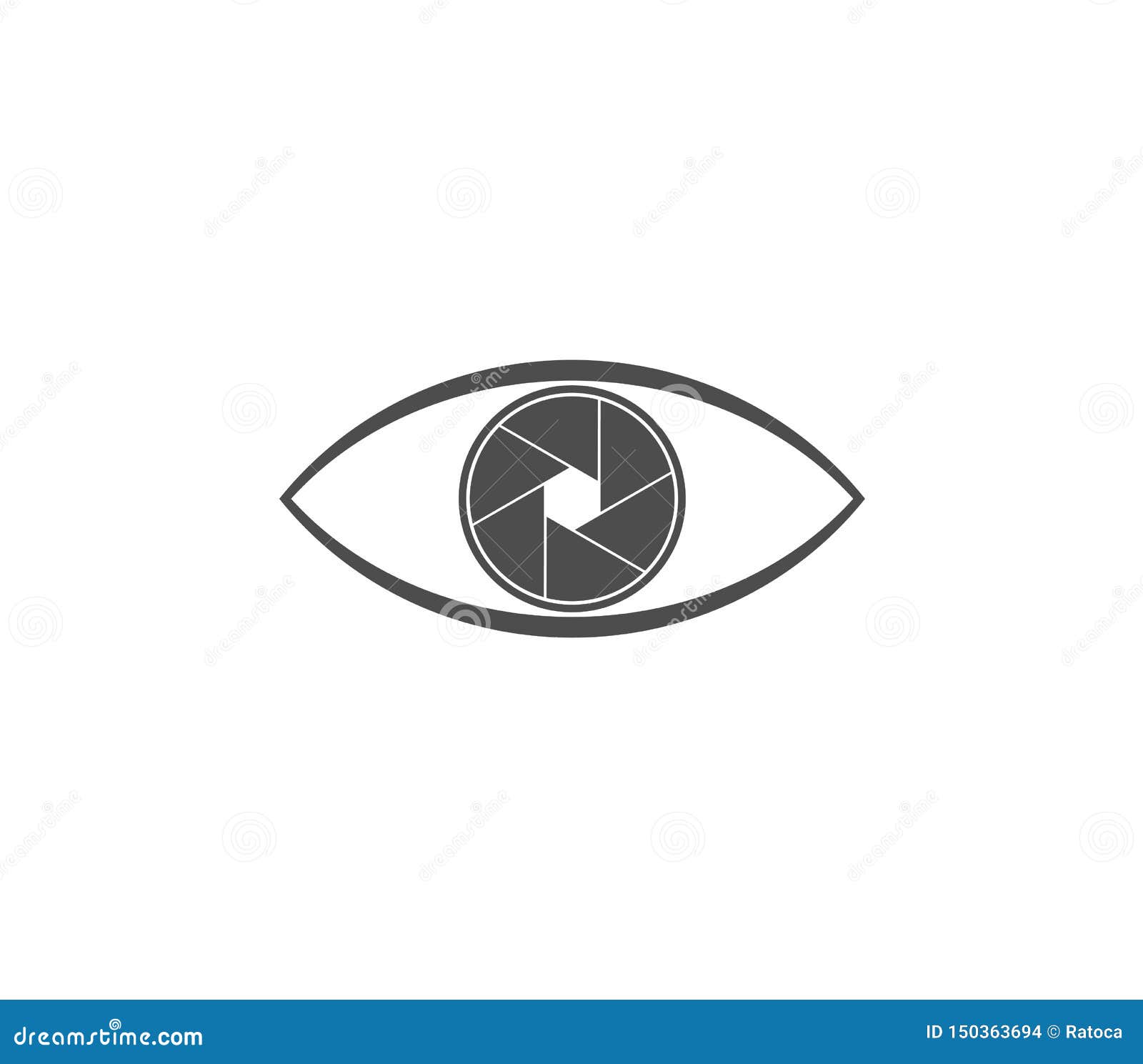 Shutter cam symbol stock vector. Illustration of technology - 150363694