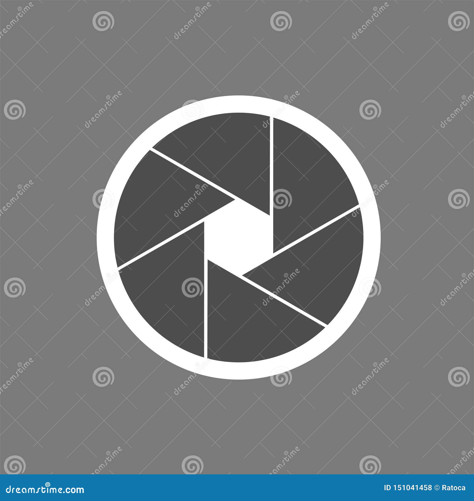 Shutter cam symbol stock vector. Illustration of shot - 151041458
