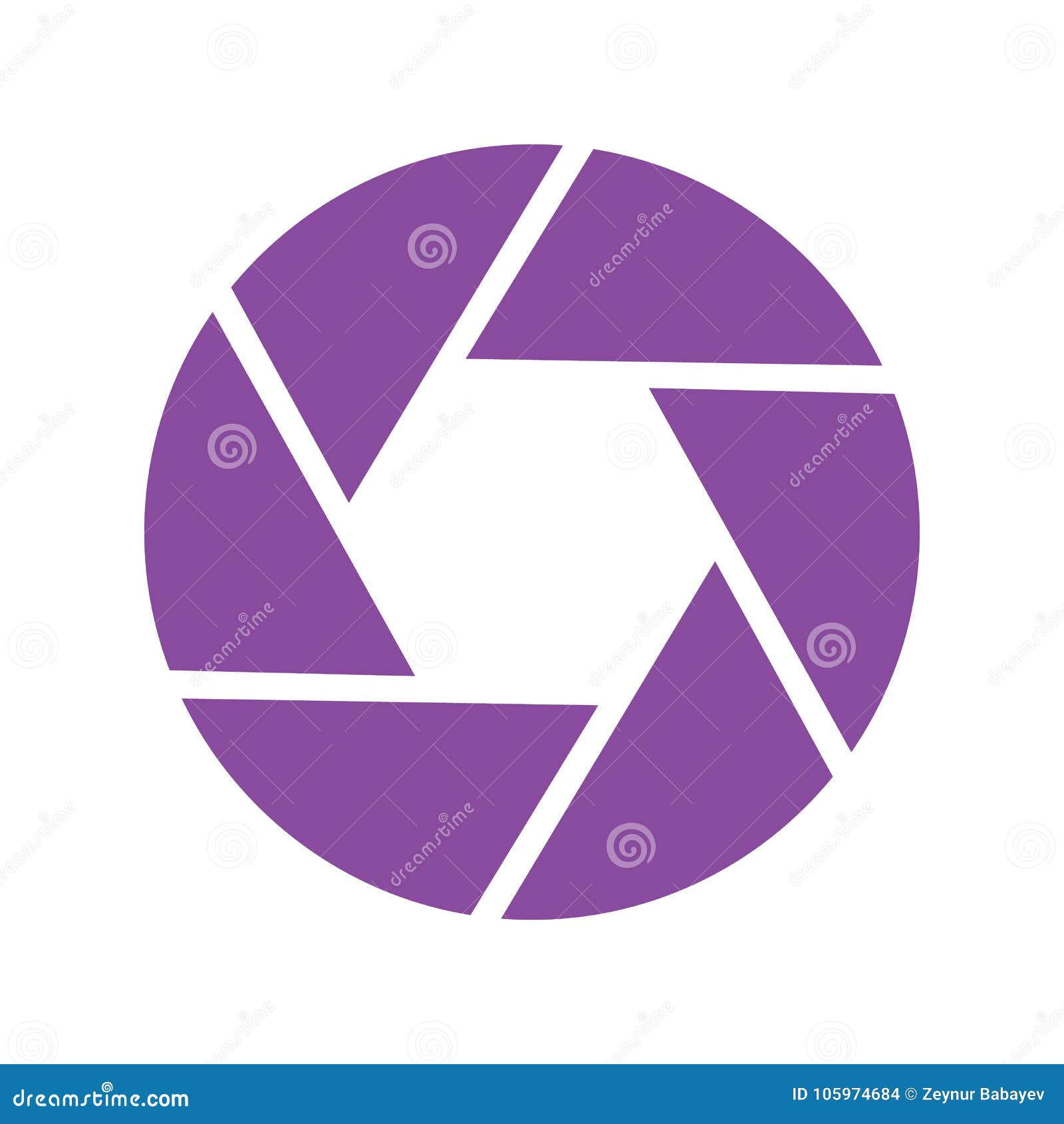 Shutter Closeup Vector Icon, Vector Great for Photographer Logo. Stock ...