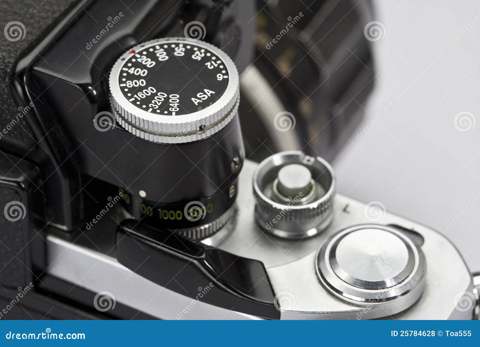Shutter Dial Control of Vintage Camera Stock Photo - Image of control ...
