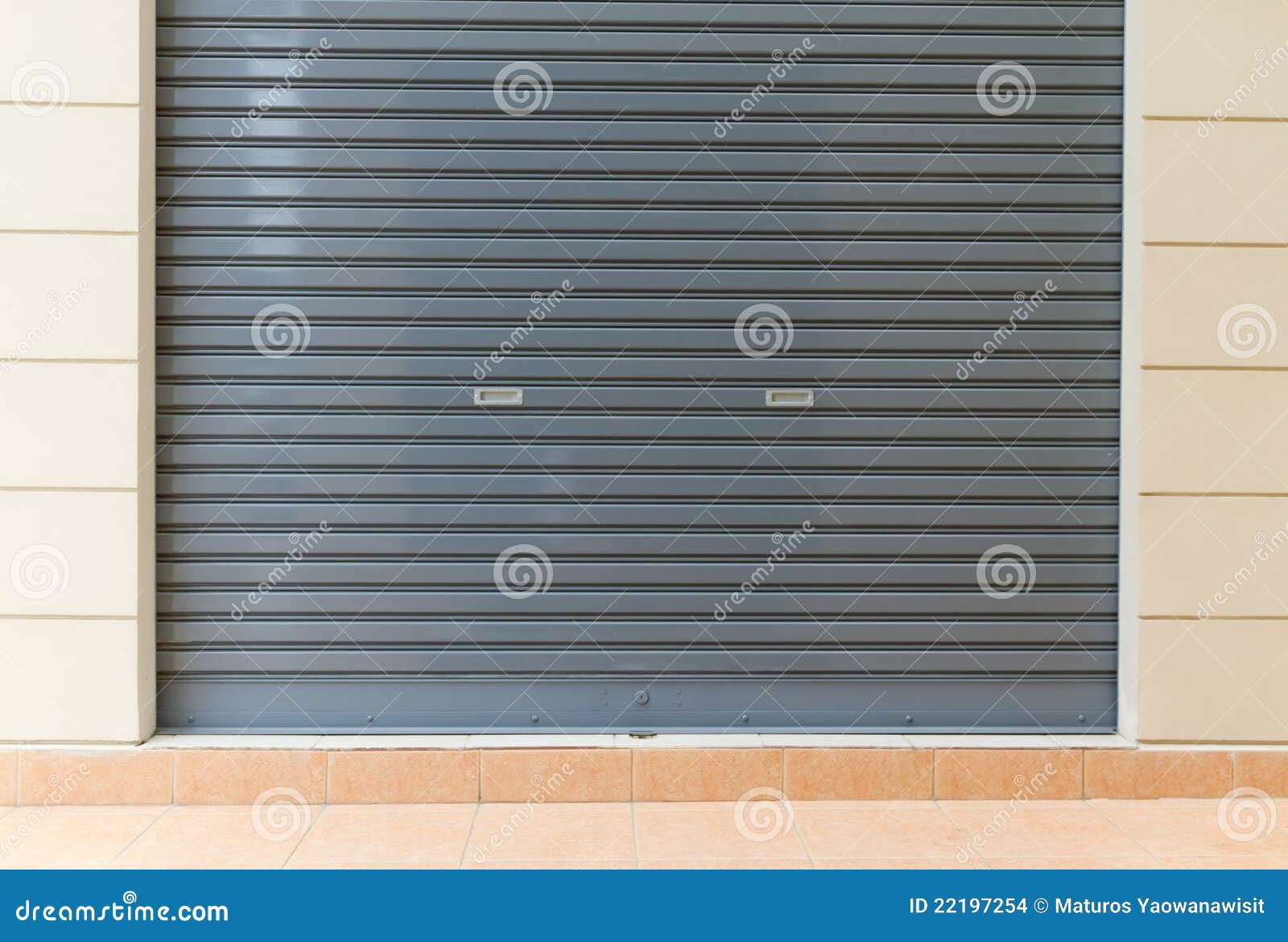Shutter door stock photo. Image of entrance, industrial - 22197254