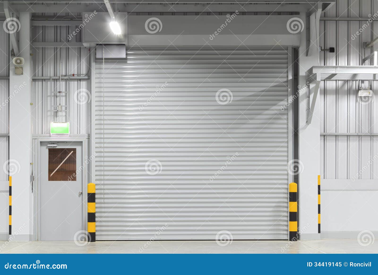 Shutter door stock image. Image of color, industrial - 34419145