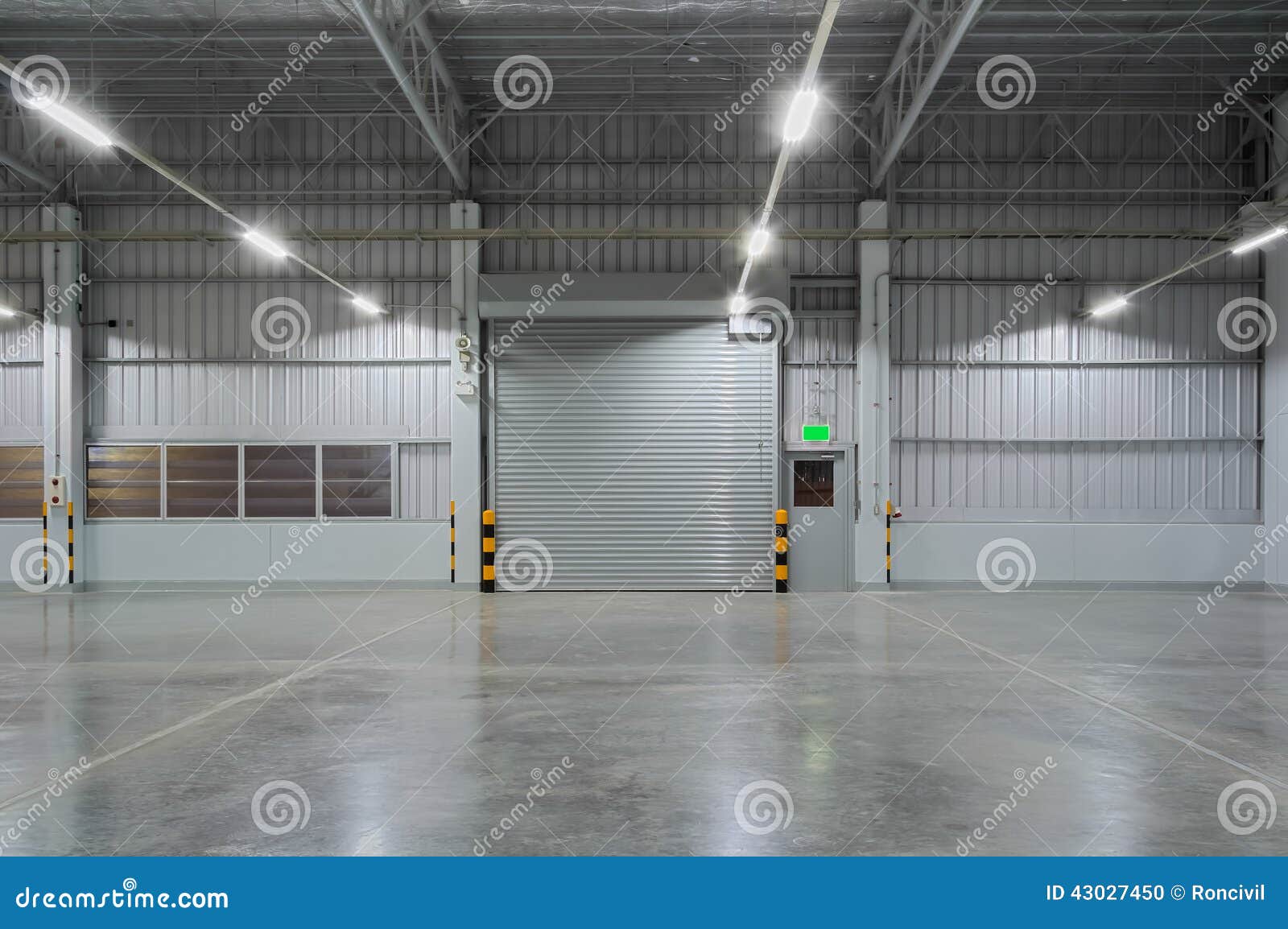 Shutter door stock photo. Image of guard, empty, industry - 43027450