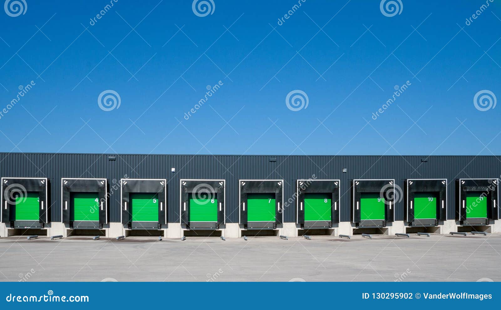 Shutter Doors Loading Docks Stock Photo - Image of loading, doors ...