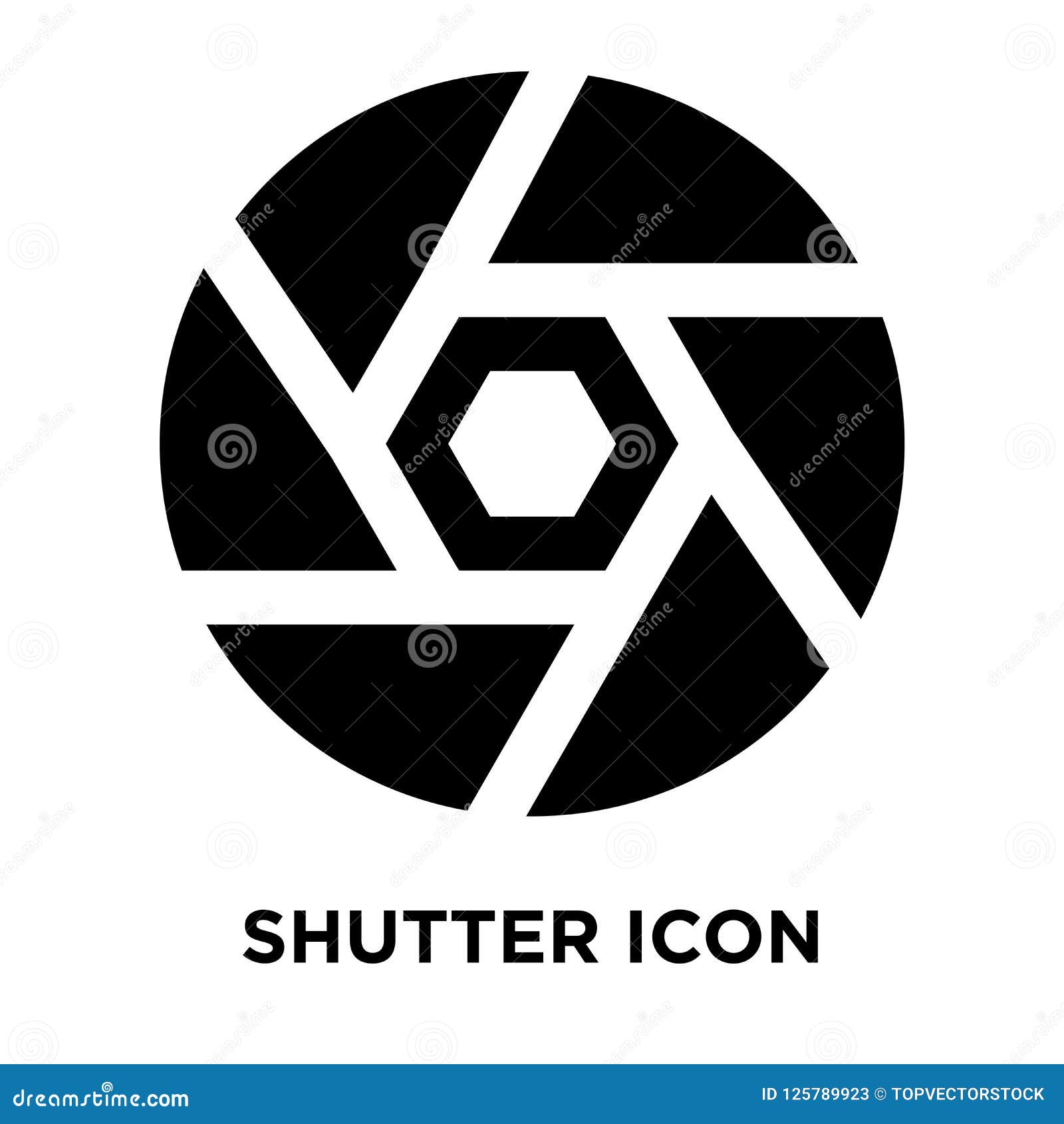 Shutter Icon Vector Isolated on White Background, Logo Concept O Stock ...