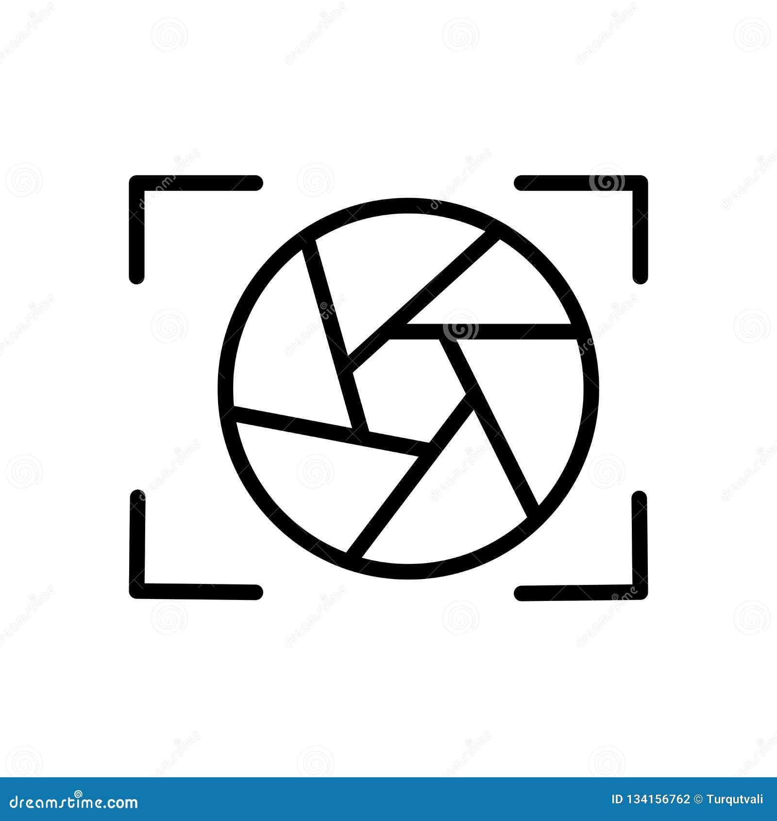 Shutter Icon Vector Isolated on White Background, Shutter Sign , Line ...