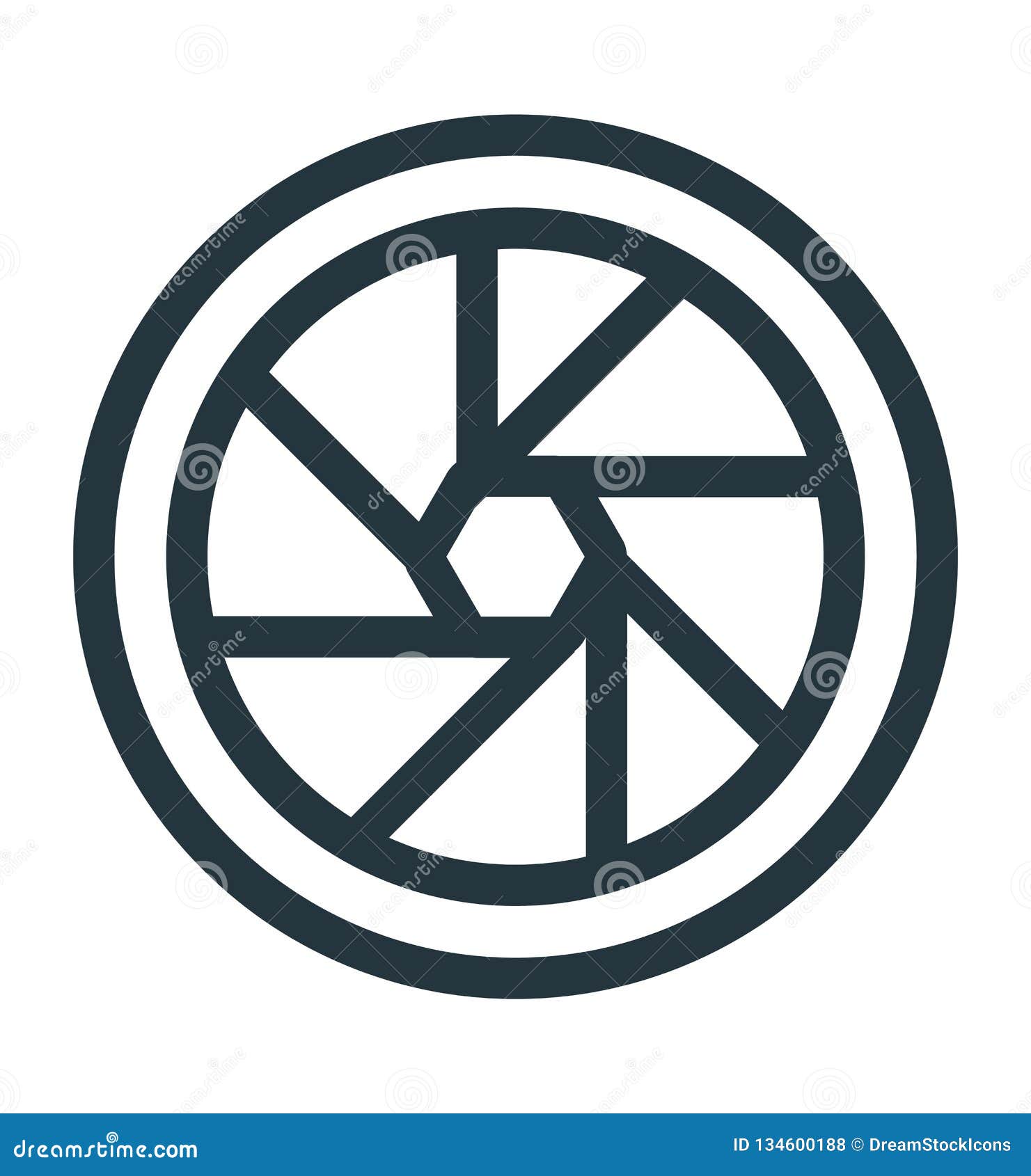 Shutter Icon Vector Sign and Symbol Isolated on White Background ...