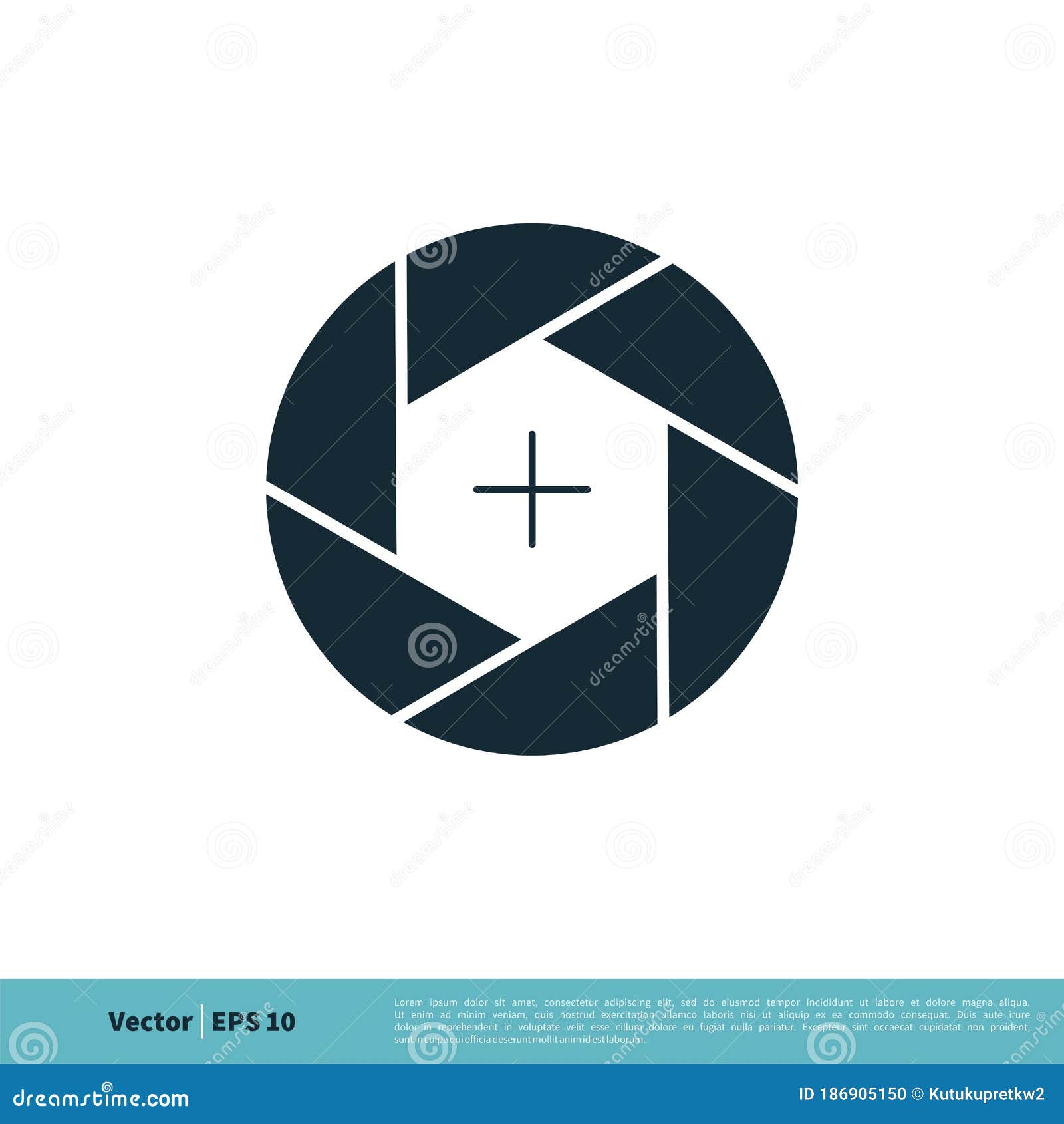 Shutter Lens Icon Vector Logo Template Illustration Design. Vector EPS ...